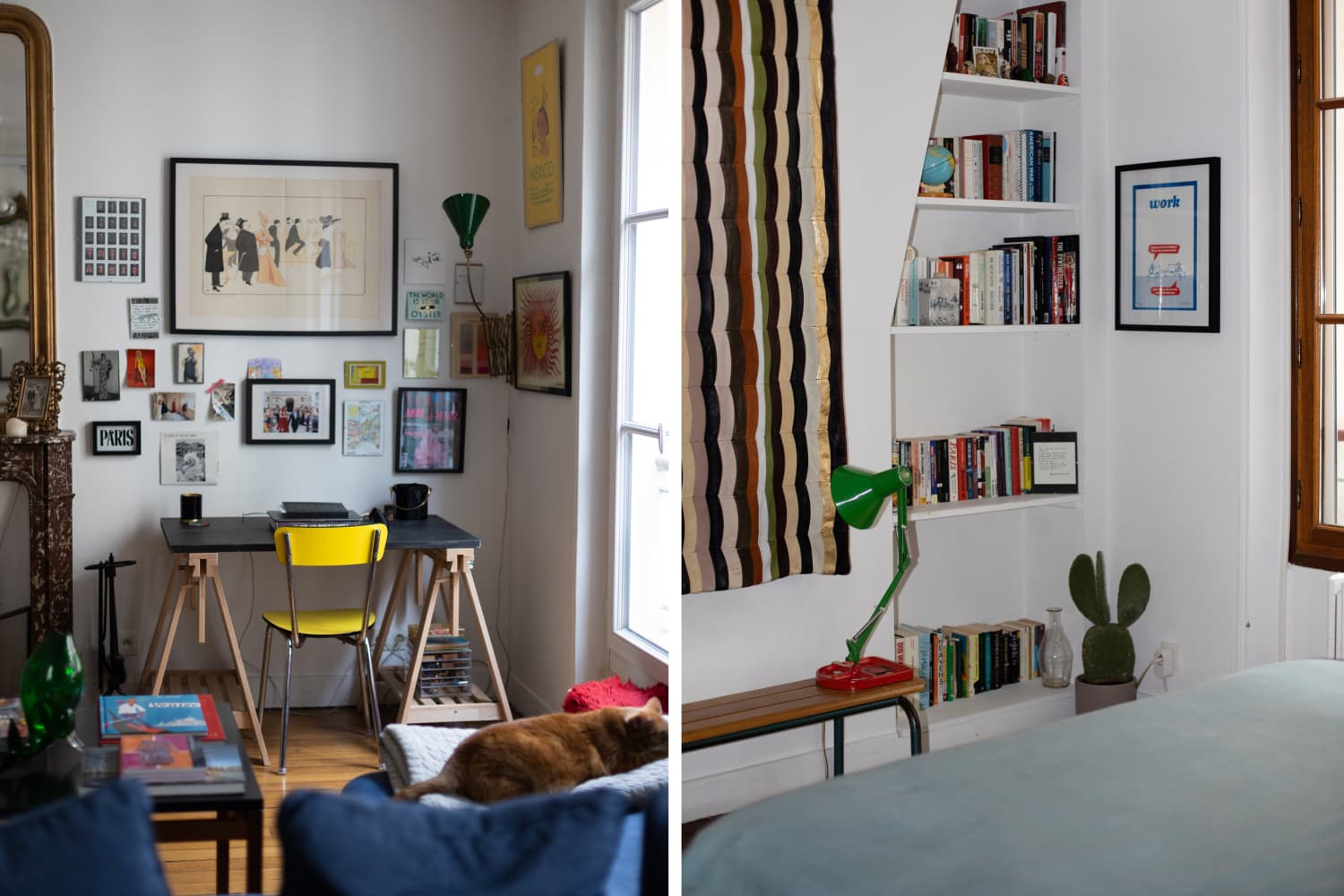 Small Paris Apartment Full of Charm, Vintage Pieces, and Funky Art ...