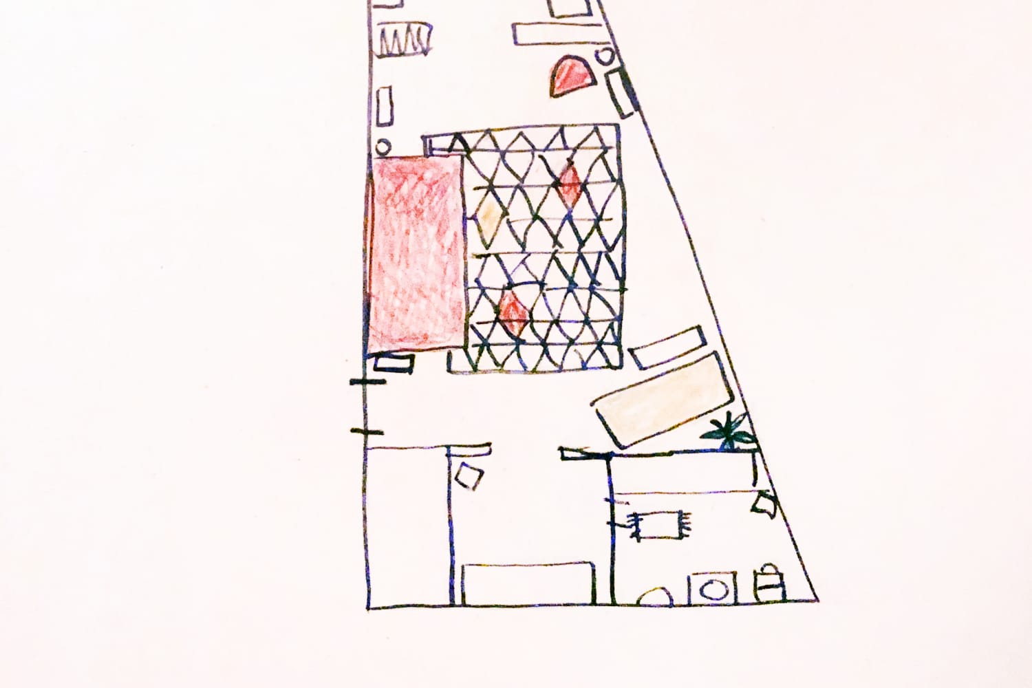 460-Square-Foot Triangle-Shaped Chicago Studio Apartment Photos ...