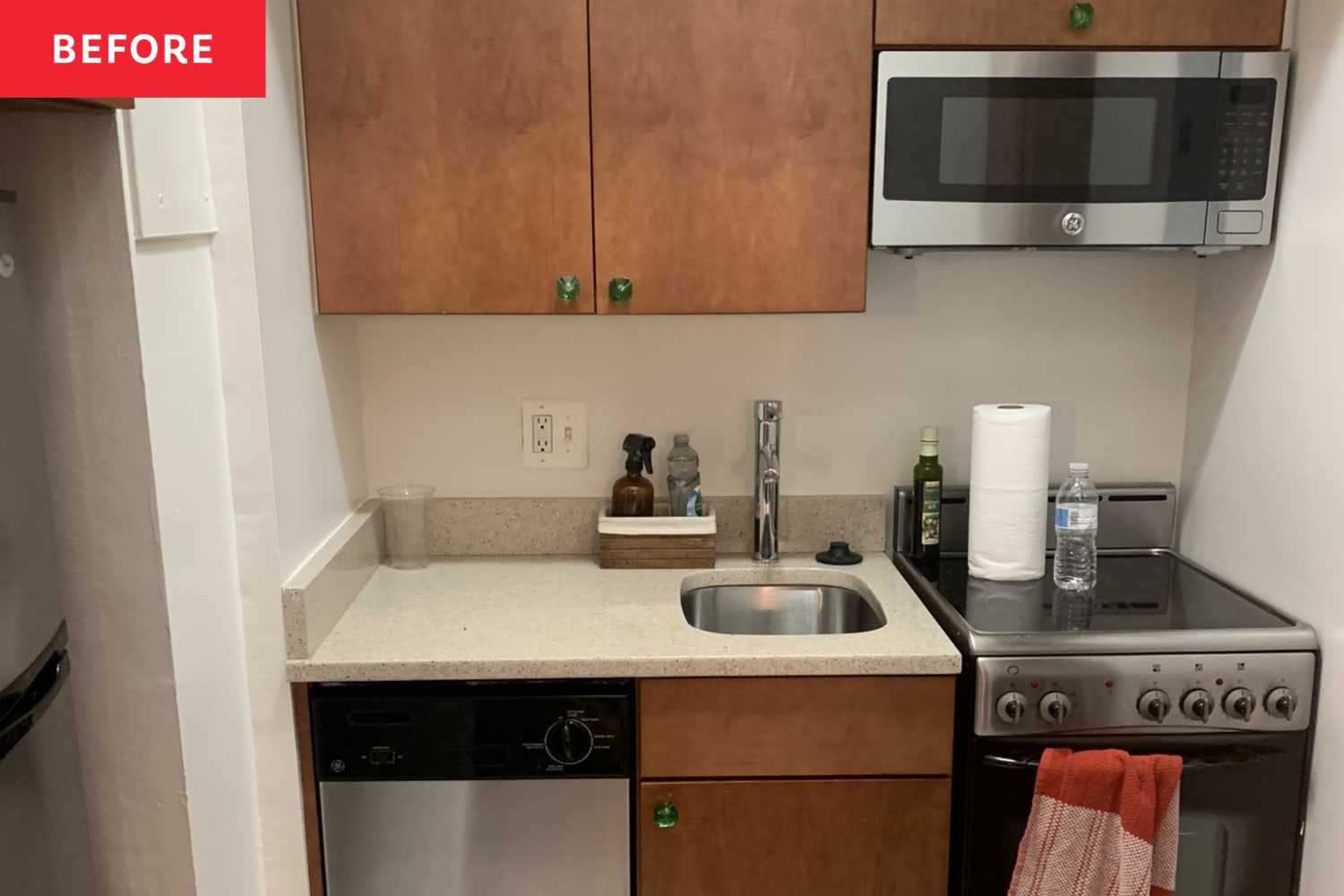 A Studio Kitchen Gets a $250 Renter-Friendly Makeover | Apartment Therapy