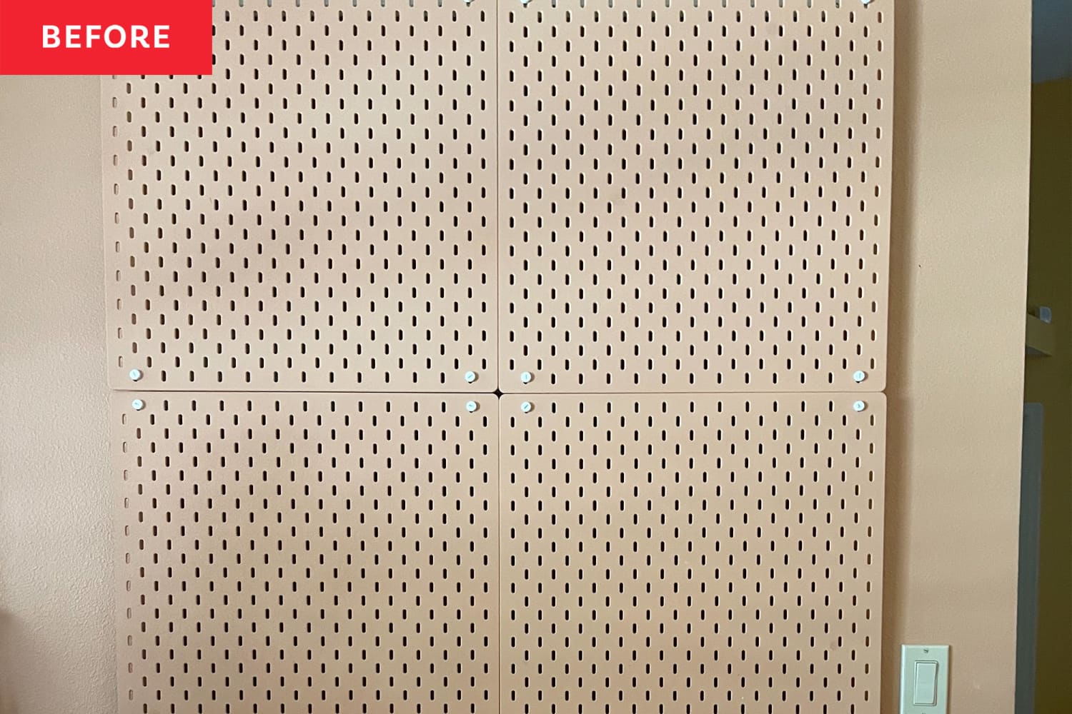 A DIY Pegboard Project Adds Craft Storage to This Colorful Playroom | Cubby