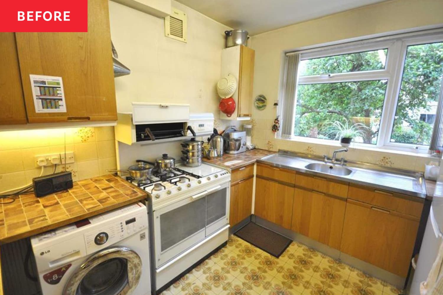Before & After: A “Drab” ‘80s Kitchen Gets a Colorful Makeover | The Kitchn