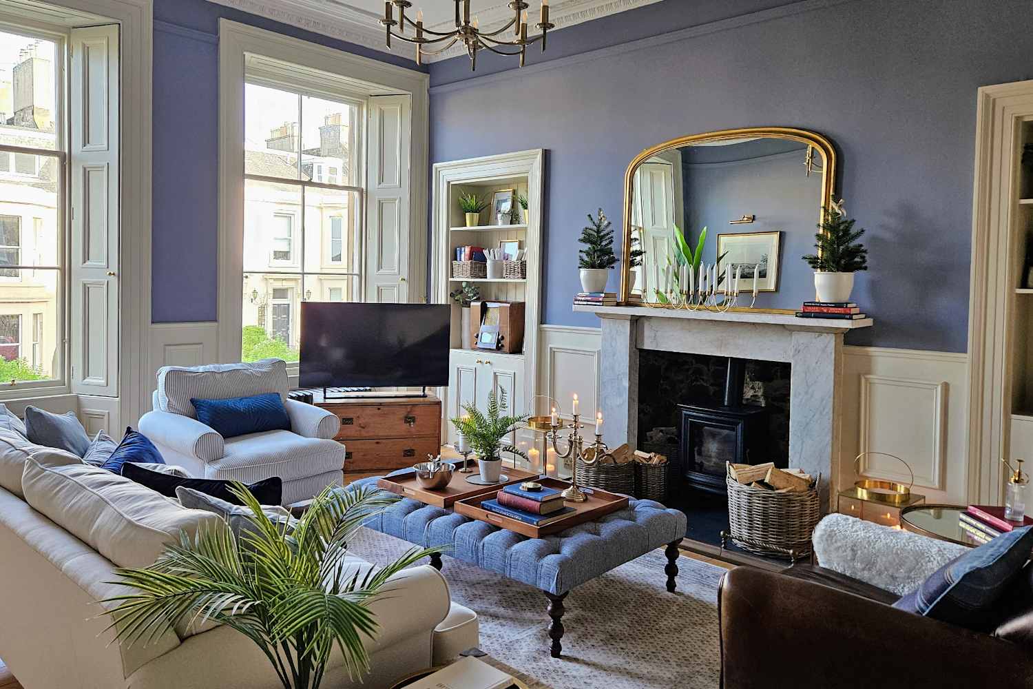 Tour a Renovated Traditional Style Edinburgh Flat From 1883 | Apartment ...