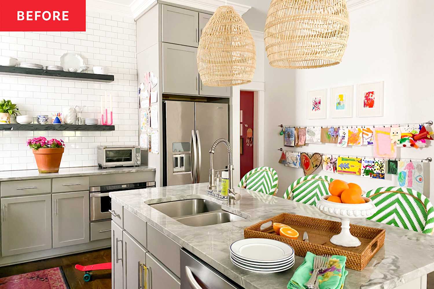 A “Bland, Neutral” 2010s Kitchen Gets a Personality-Packed Makeover ...