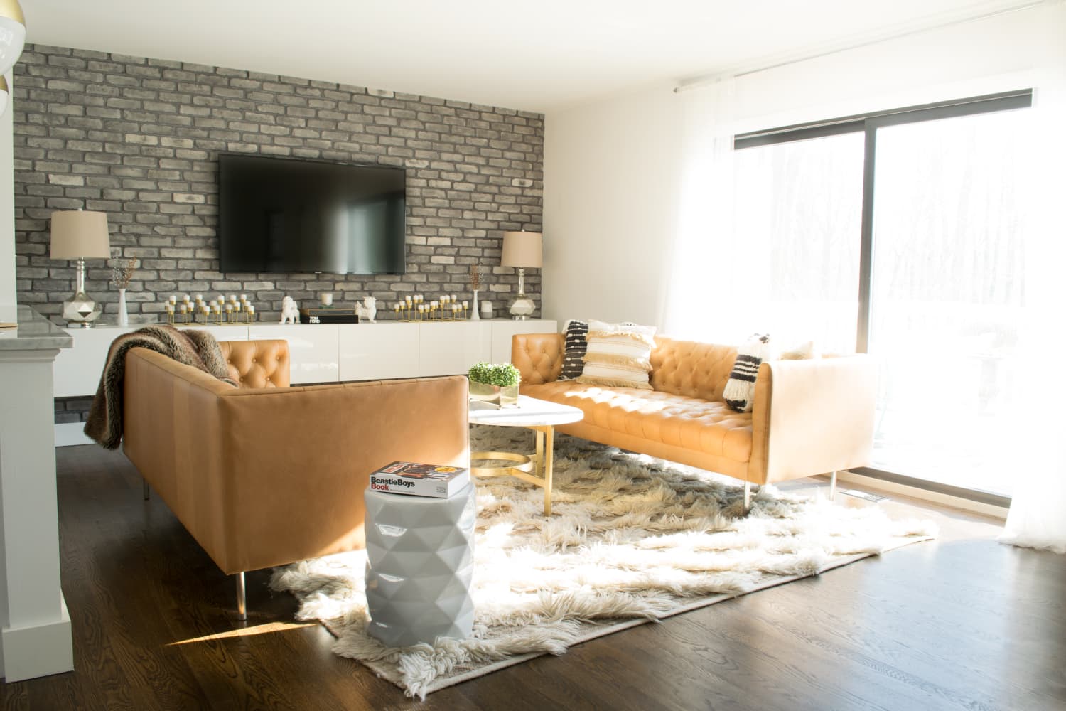 This Amazon Sofa Arm Table Saves Space in the Living Room | The Kitchn