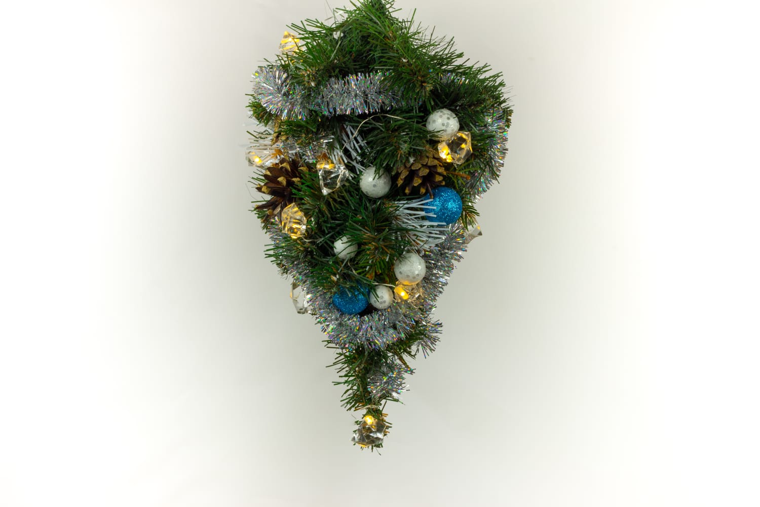 Christmas trees that hang from the ceiling store