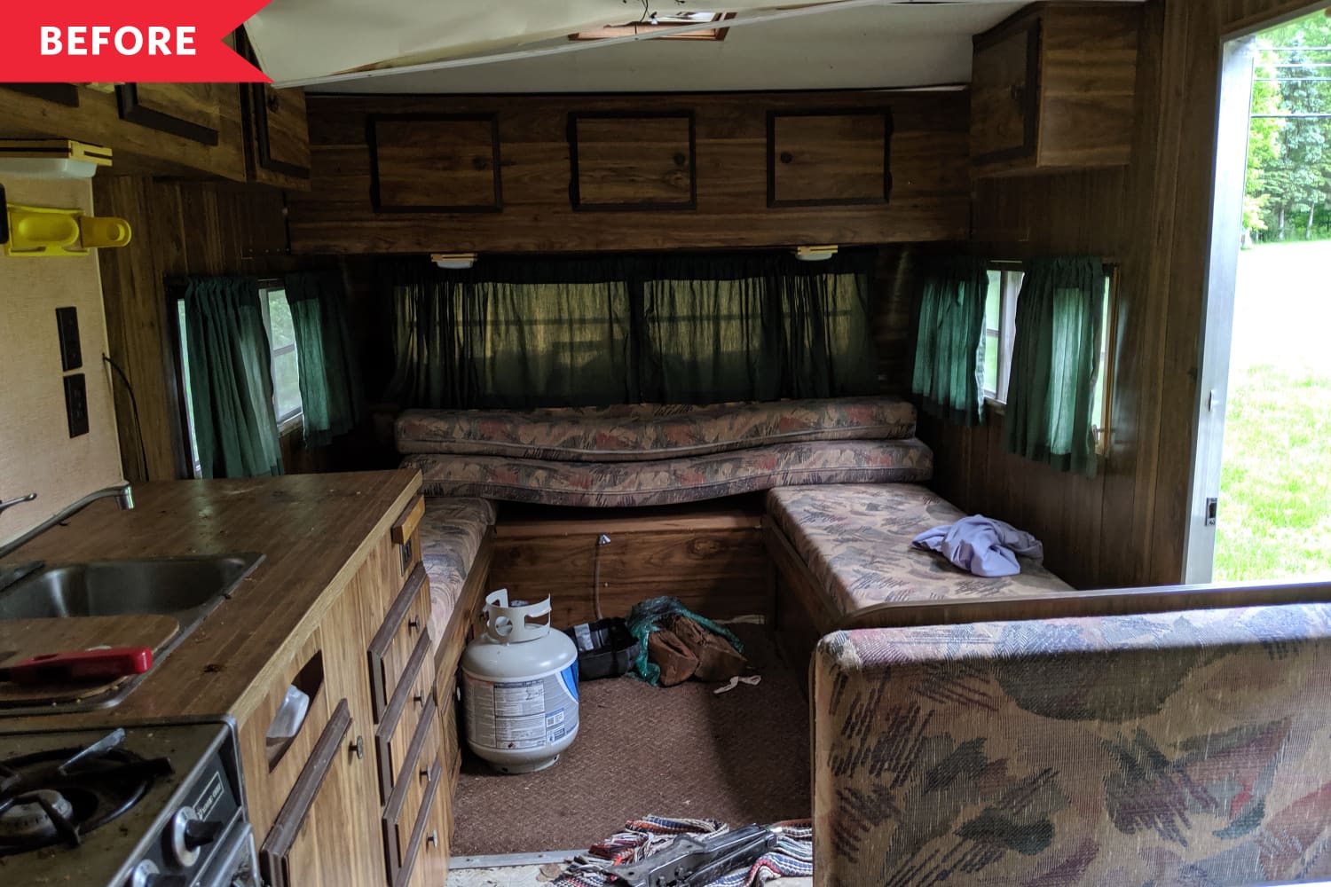 Before After Full Retro RV Remodel Photos | Apartment Therapy