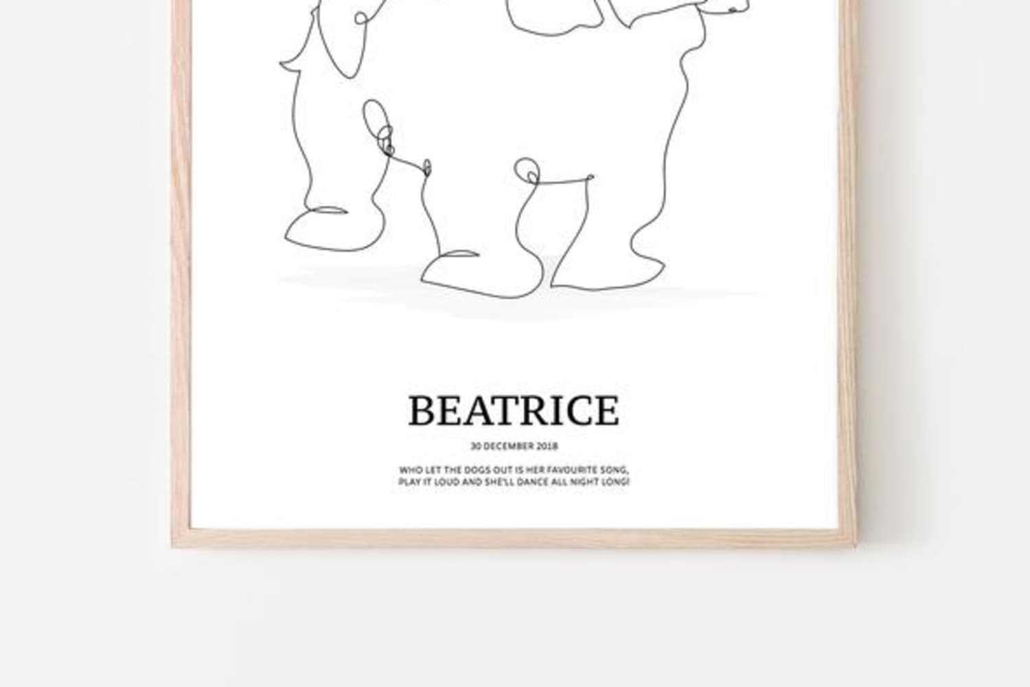 My Pet Poster Scandinavian Minimalist Pet Portraits | Apartment Therapy