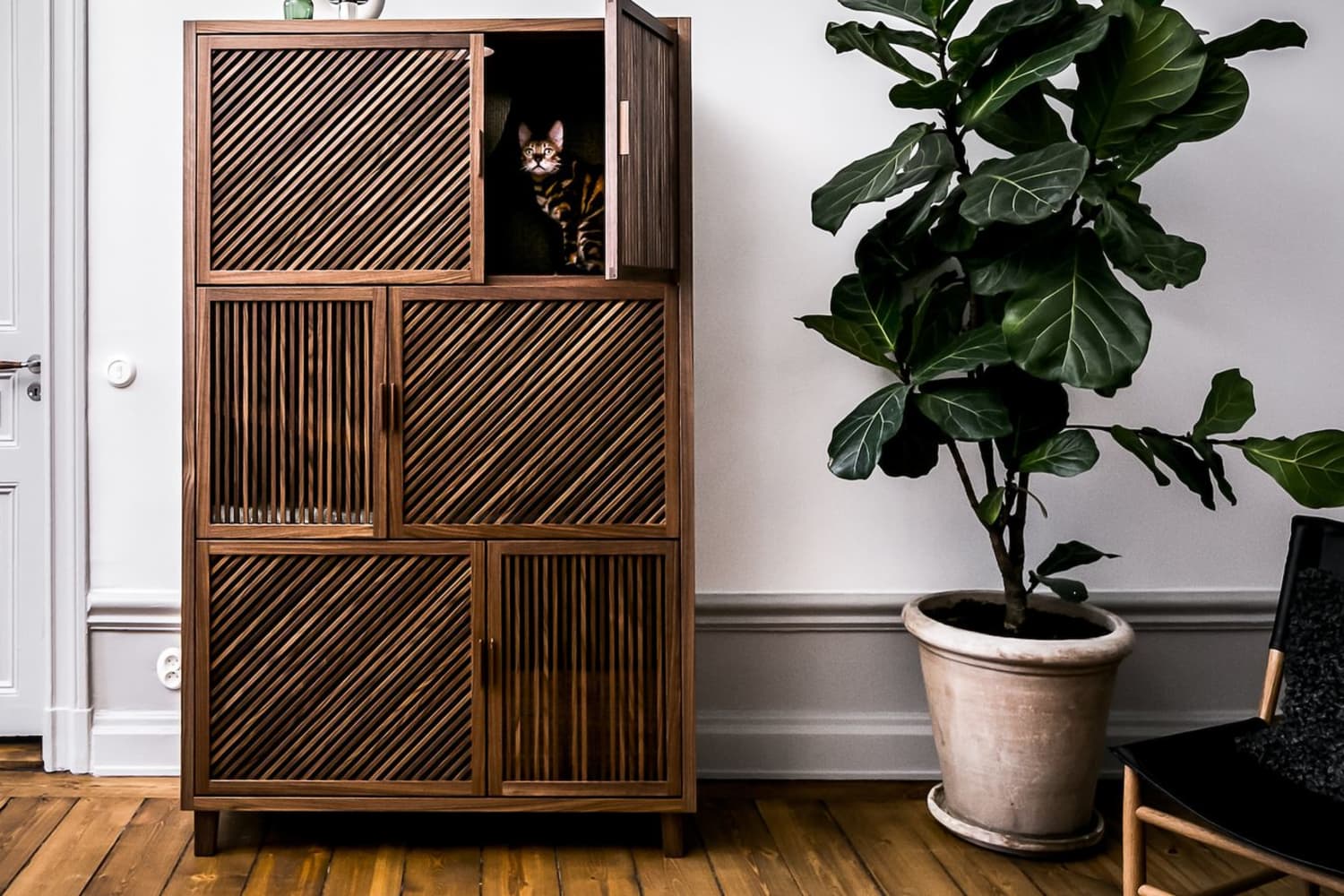 Cat Flat Cat Condo Cabinet | Apartment Therapy