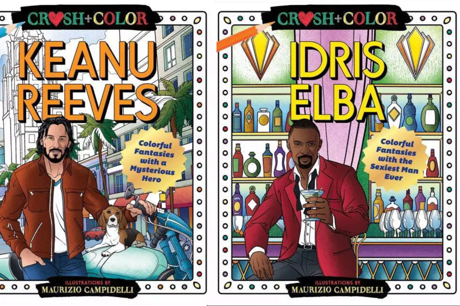 Target is selling coloring books with Keanu Reeves, Idris Elba, and ...