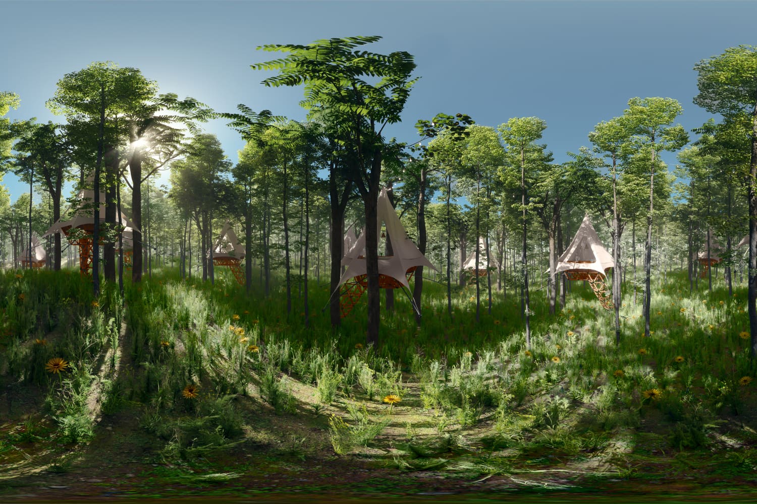 These Charming Treehouse Villages Blend Into Nature | Apartment Therapy