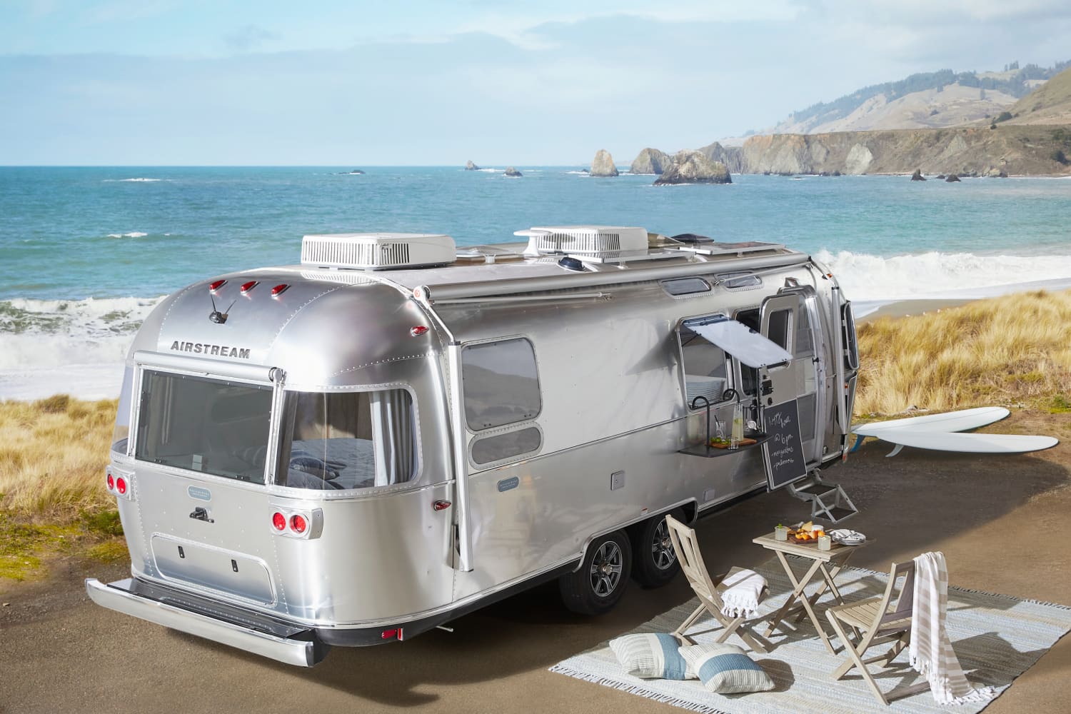 Airstream and Pottery Barn Created a Travel Trailer That Sleeps 5 ...