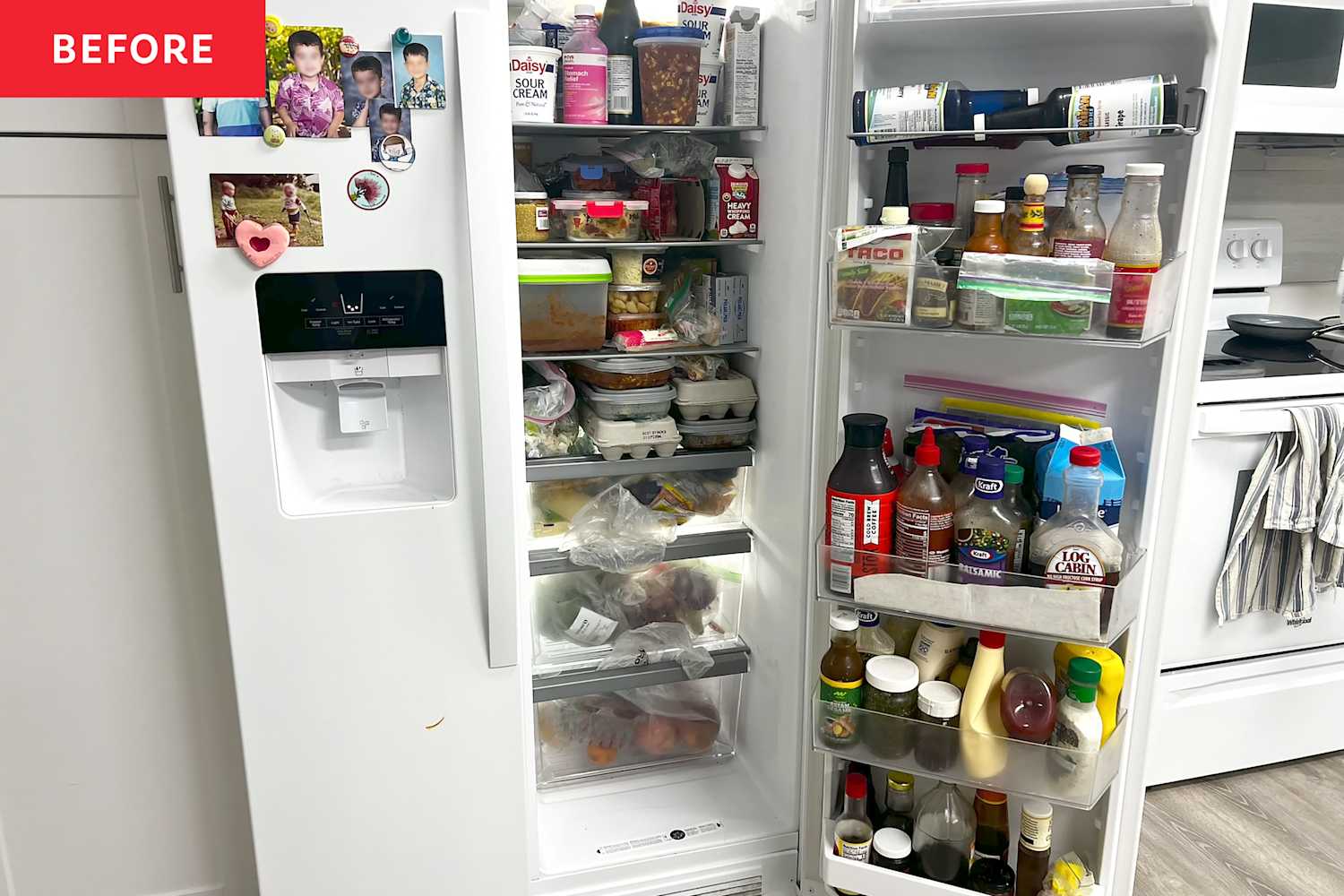 I Tried the Stations Method to Organize My Messy Fridge | Apartment Therapy