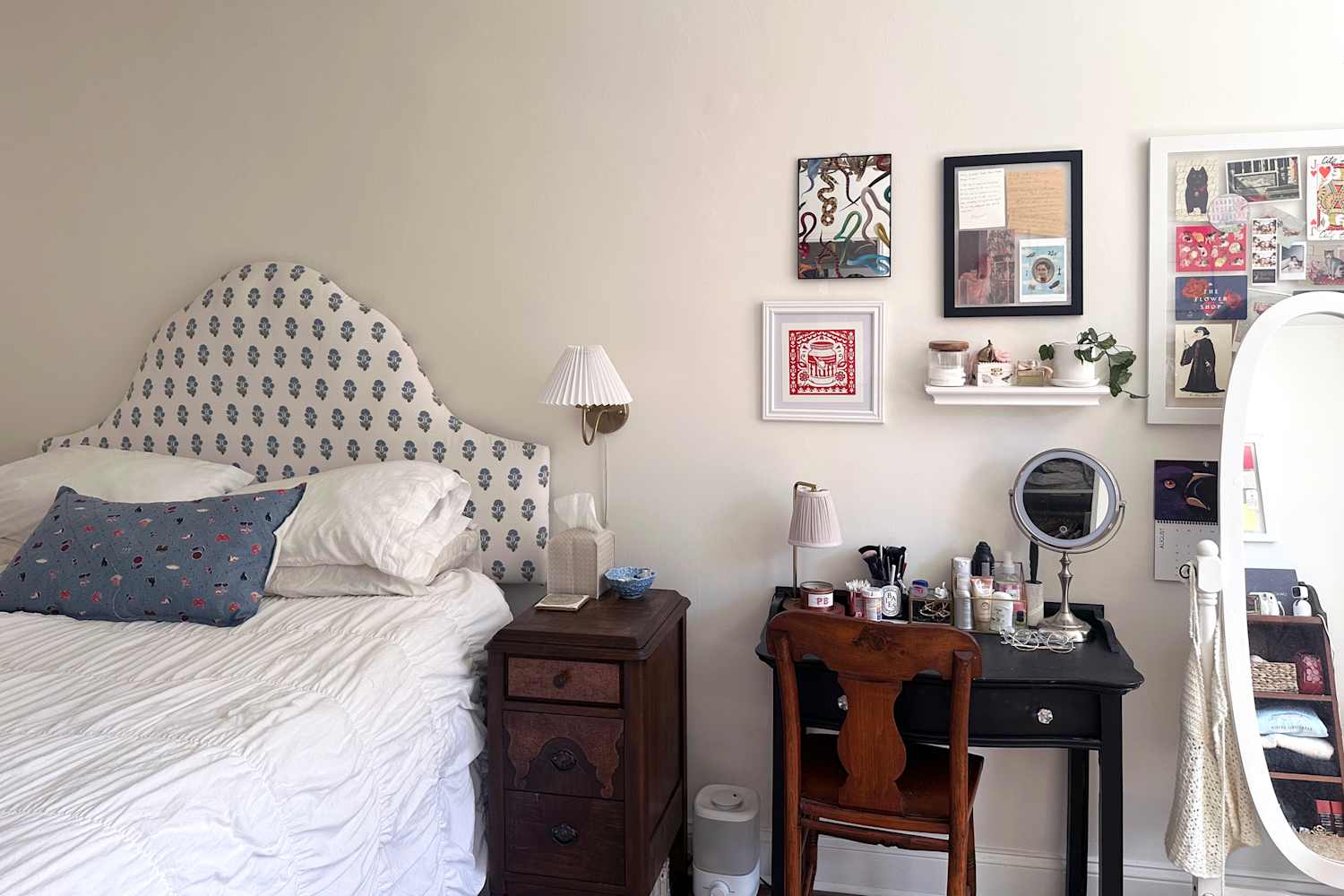 How I Turned a Shower Curtain Into a Stunning Headboard | Apartment Therapy