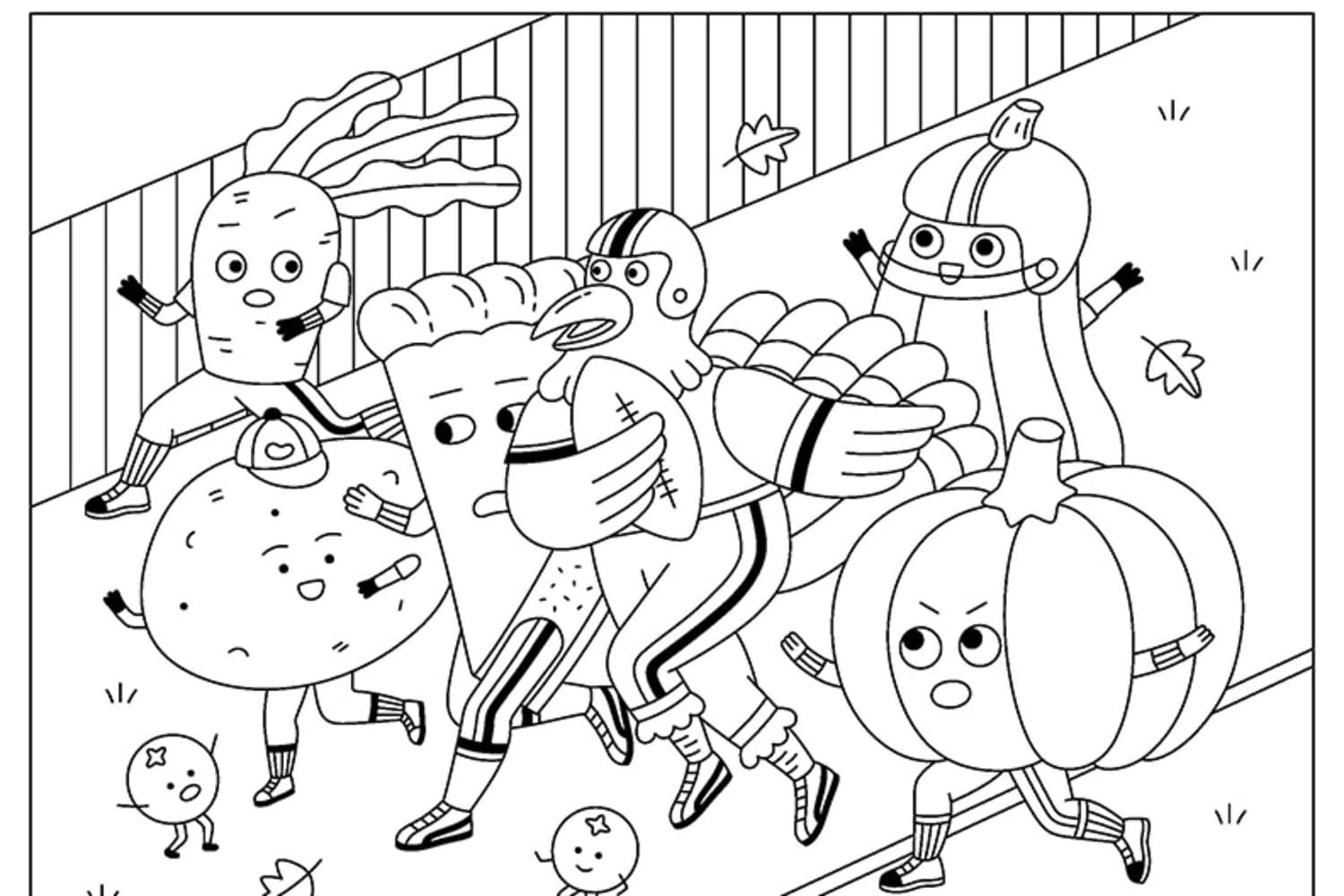 thanksgivig coloring pages