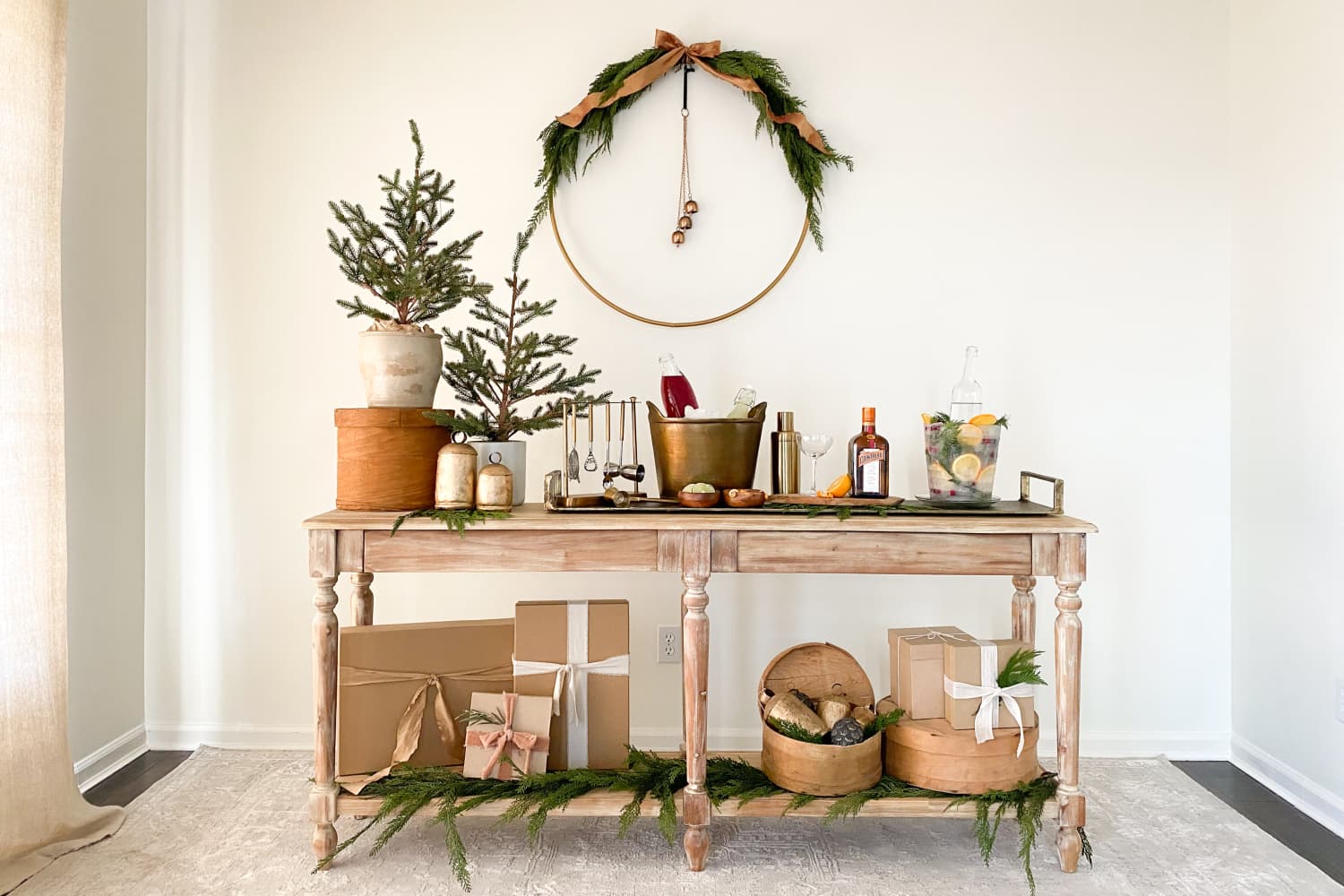 Learn How to Set Up a Festive Home Bar with Furniture You Already Own ...