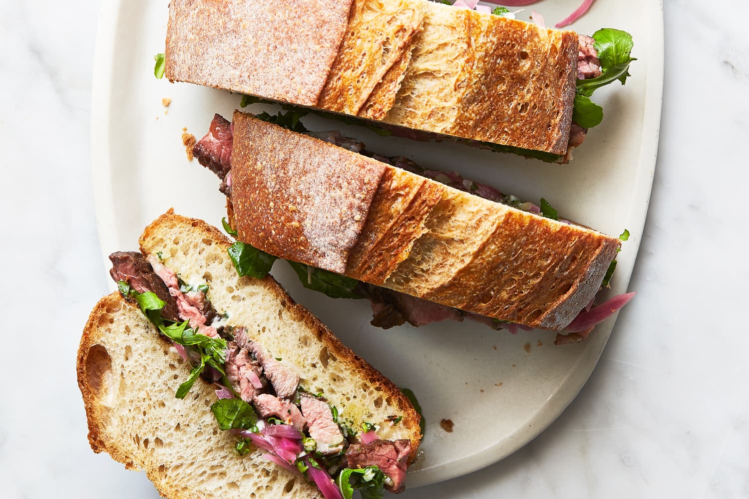 Grilled Short Rib Chimichurri Party Sandwich Recipe | The Kitchn