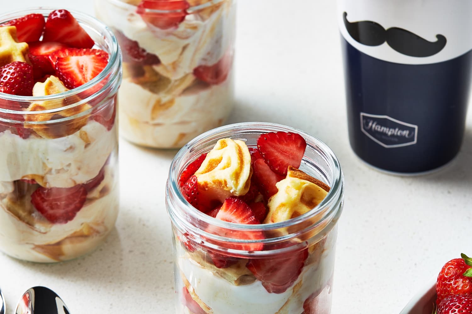 Yogurt and Waffle Parfaits Inspired By PB&J | The Kitchn