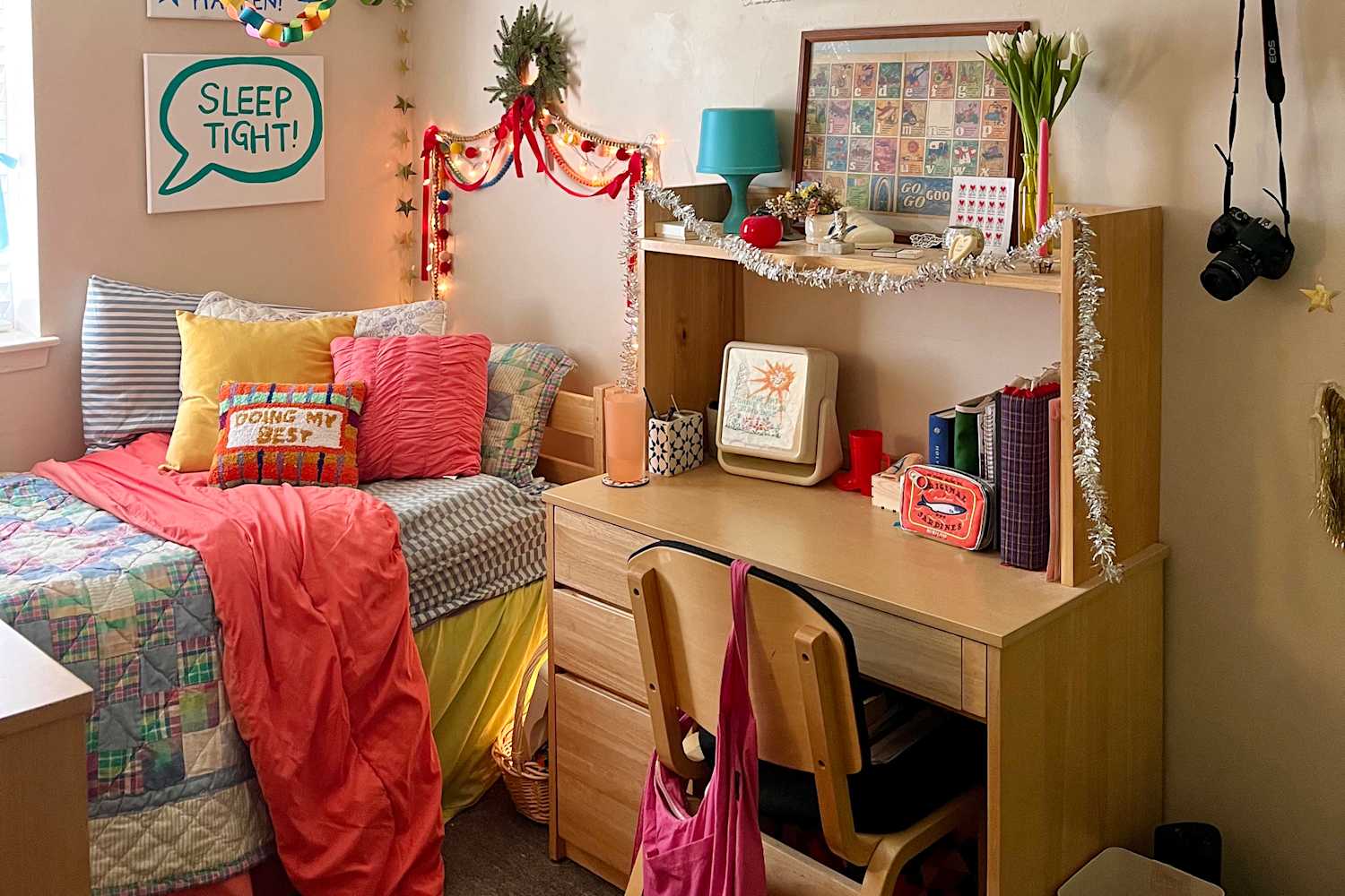 A Senior's Maximalist Dorm Sparked Her Thrifting Side Hustle | Dorm Therapy