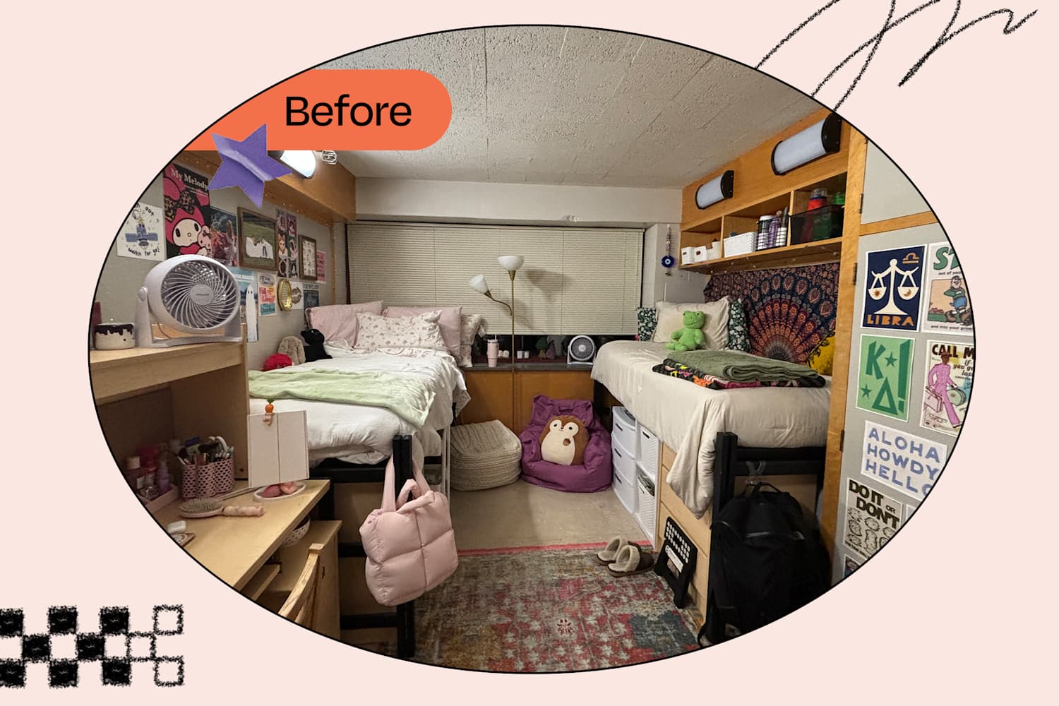 I Asked a Pro Designer How to Rearrange My Messy Dorm Room | Dorm Therapy