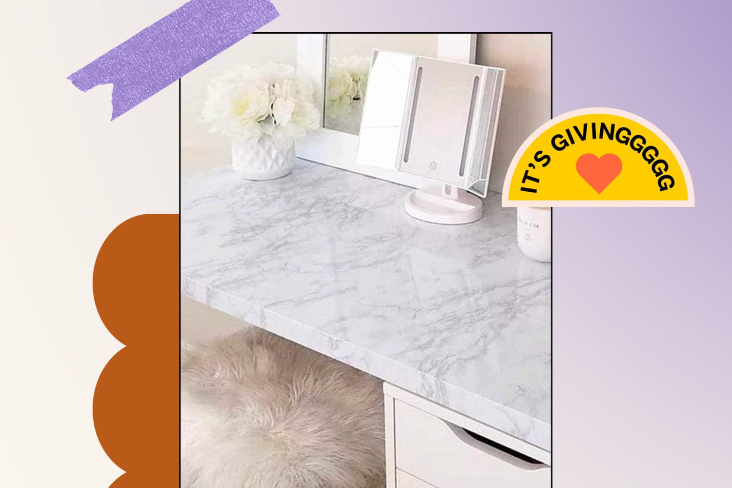 How to Use Contact Paper to Decorate Your Dorm Desk | Dorm Therapy