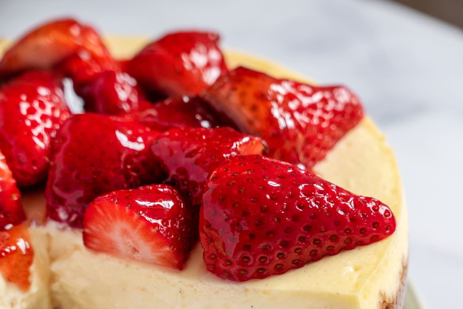 how to prepare strawberries for cheesecake