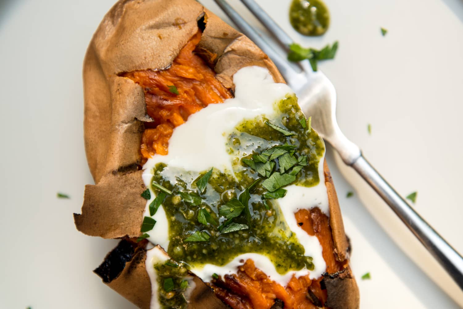 how to make sweet potato on the grill