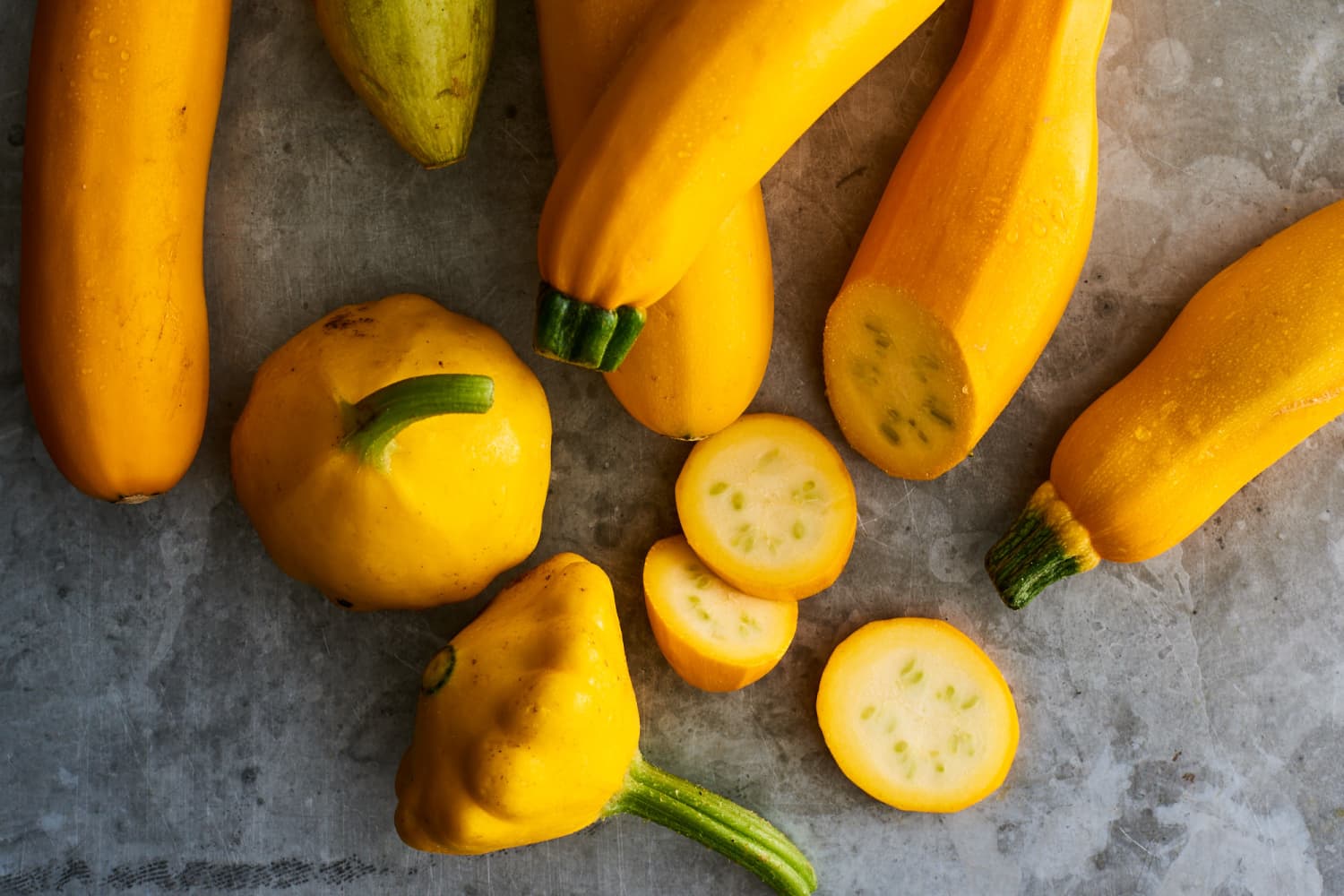 yellow vegetables squash