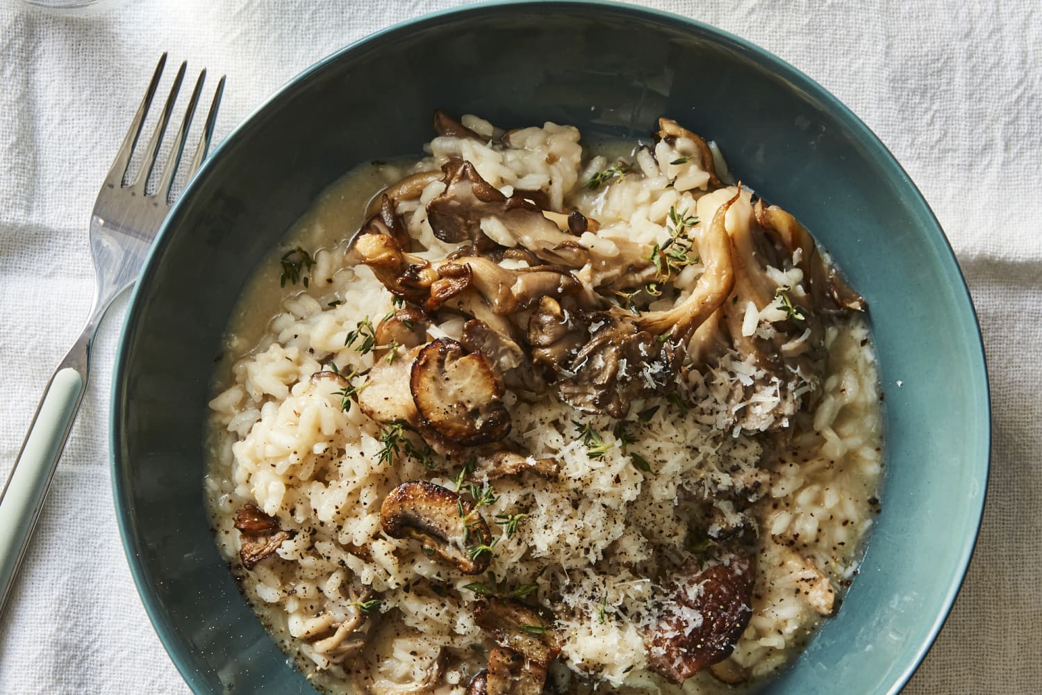 how to make risotto rice with mushrooms