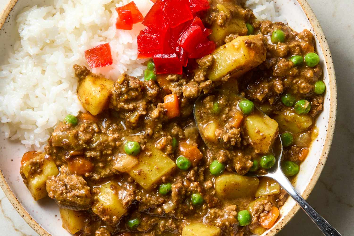 how to make ground beef curry