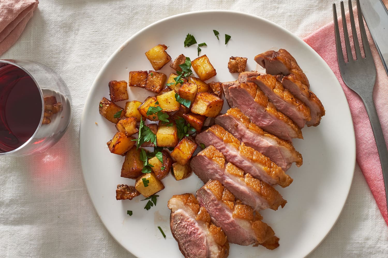 how to cook duck breast on a skillet