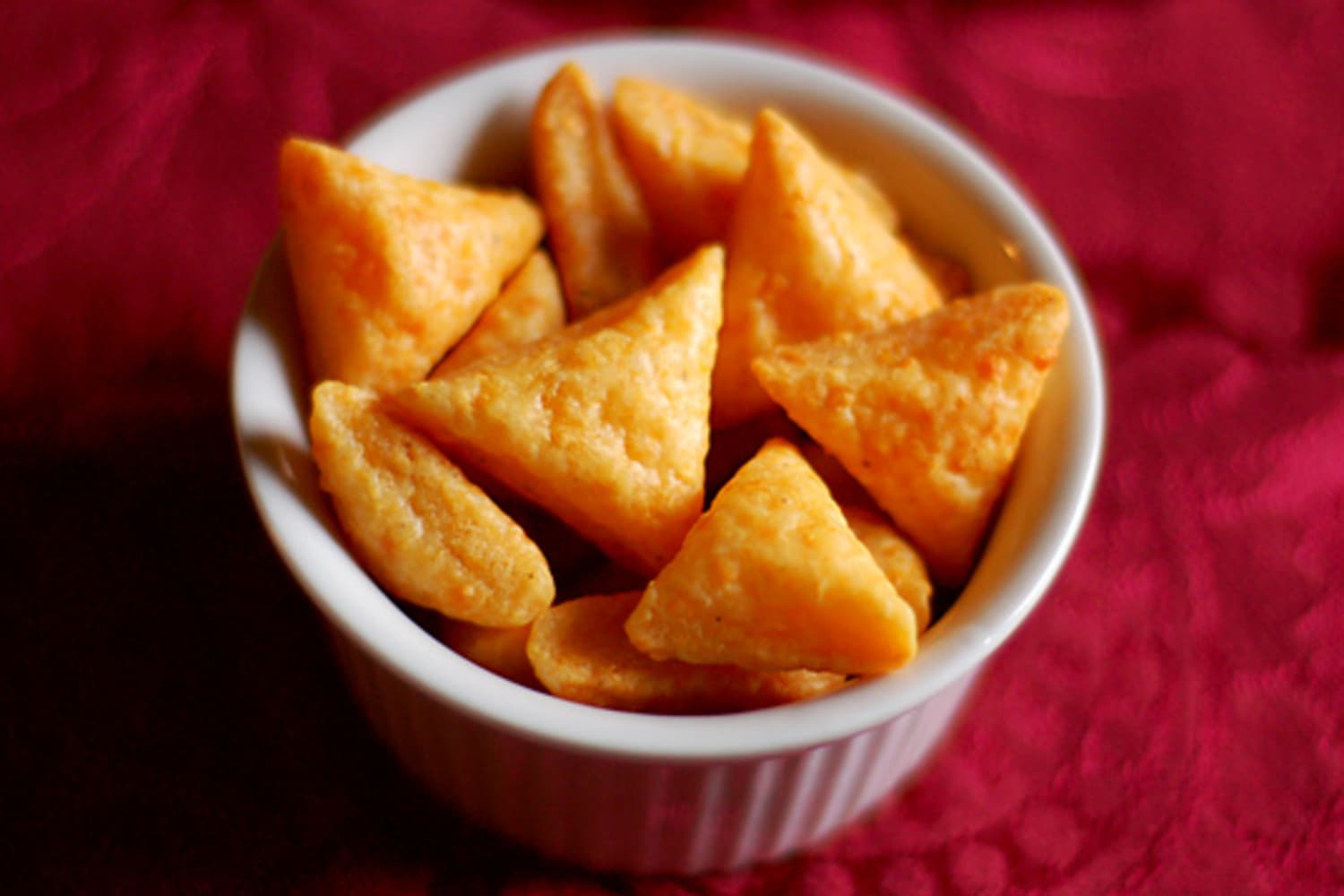 triangle cheese snacks