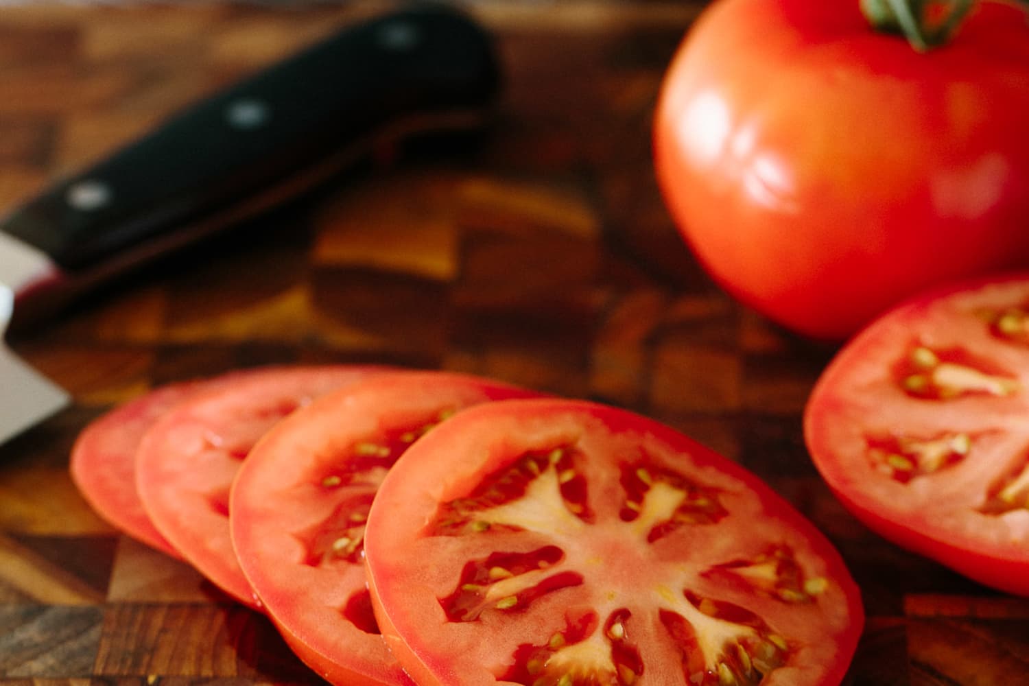 how to slice thin tomatoes