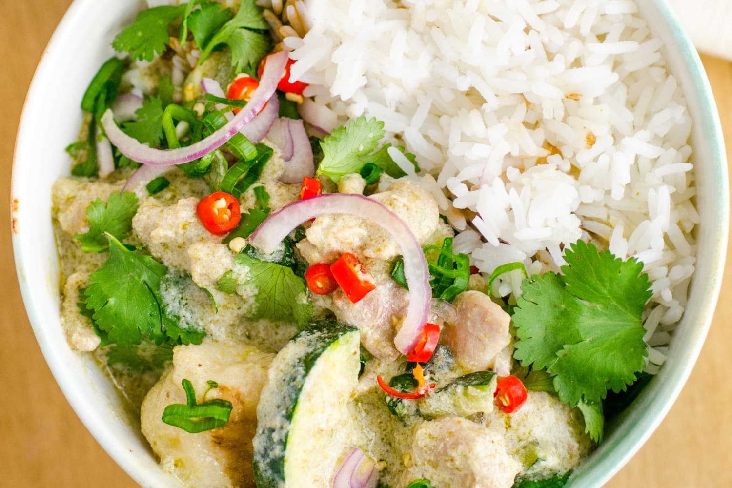how to cook green curry chicken