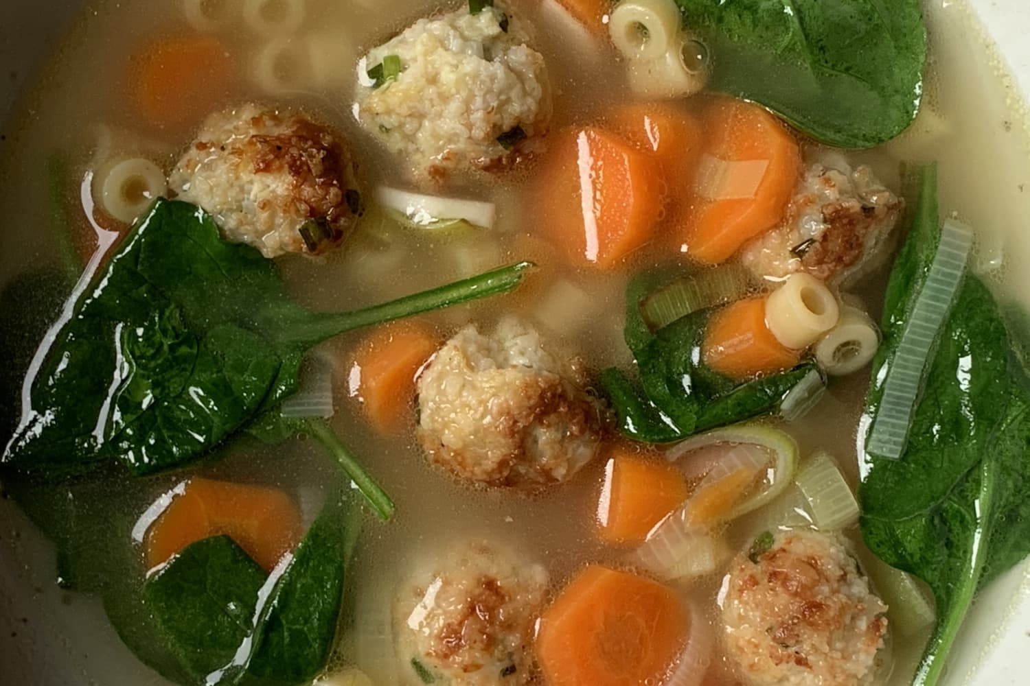A Review of Epicurious' Spring Minestrone With Chicken Meatballs | The ...