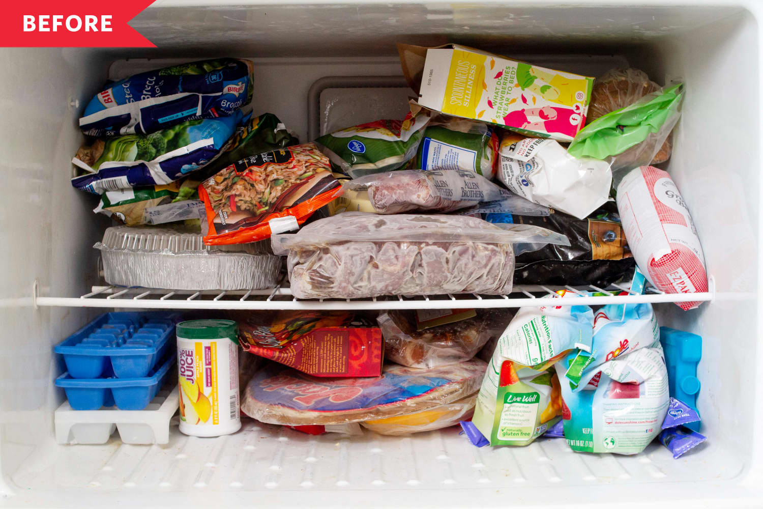 Freezer Organizing Makeover with Dollar Store Finds | The Kitchn