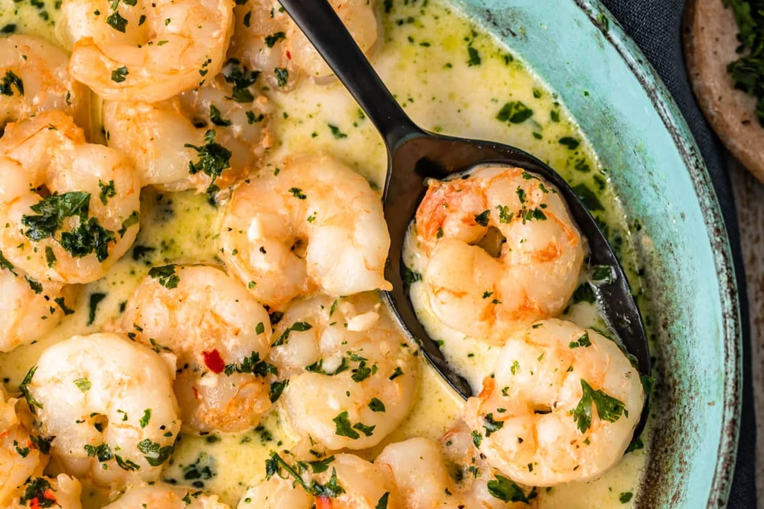 Creamy Spicy Garlic Shrimp - The Cookie Rookie | The Kitchn