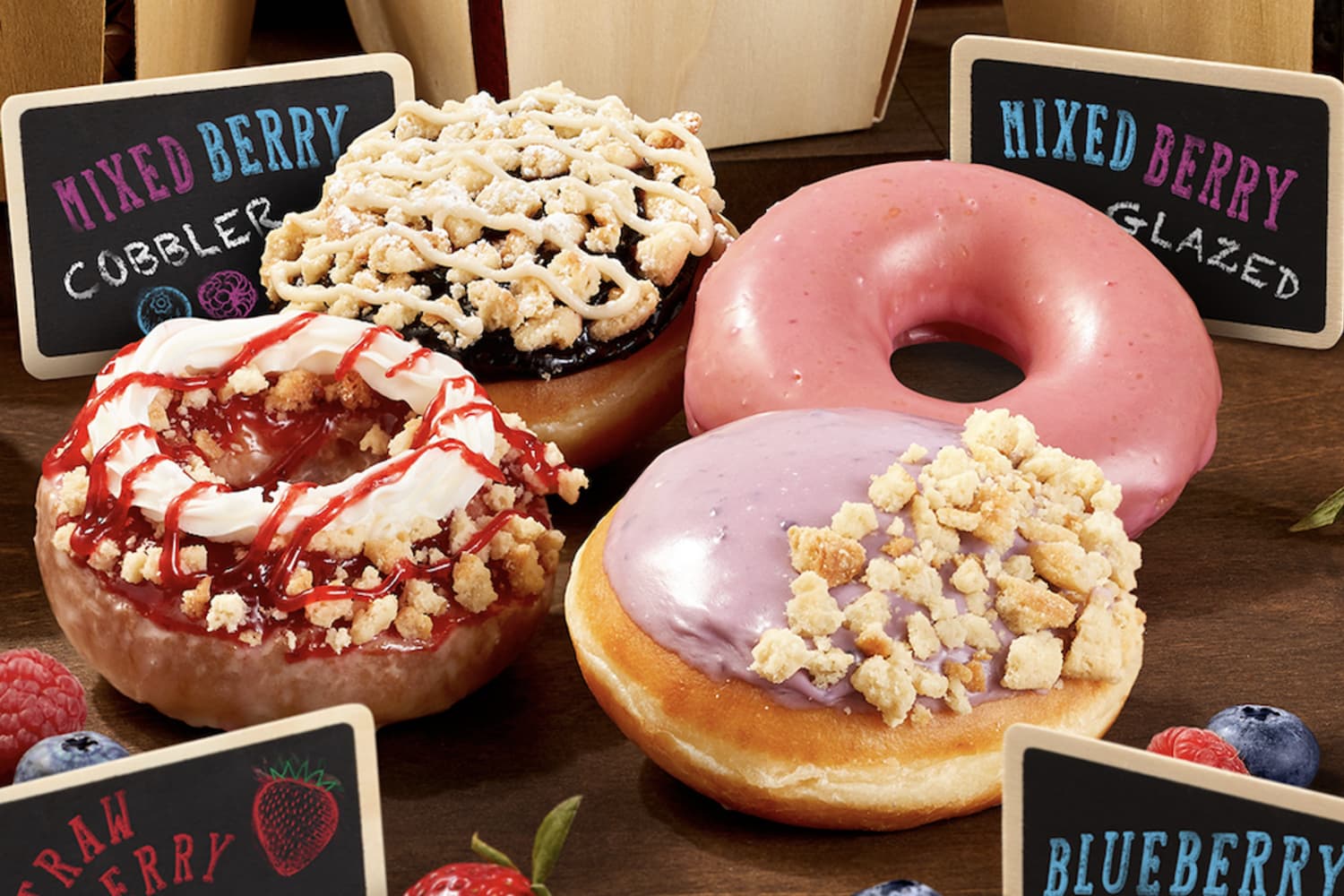 Krispy Kreme's Summer Collection Is Filled with Berry-Flavored ...