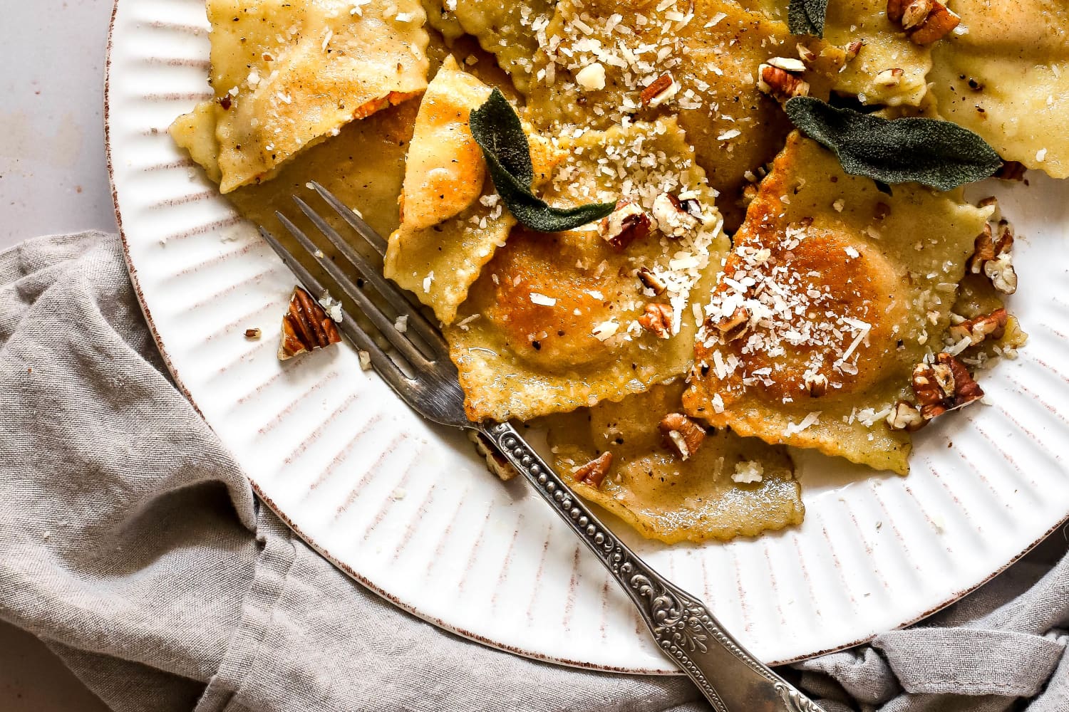 Pumpkin Ravioli Recipe (with Browned Butter and Sage) | The Kitchn
