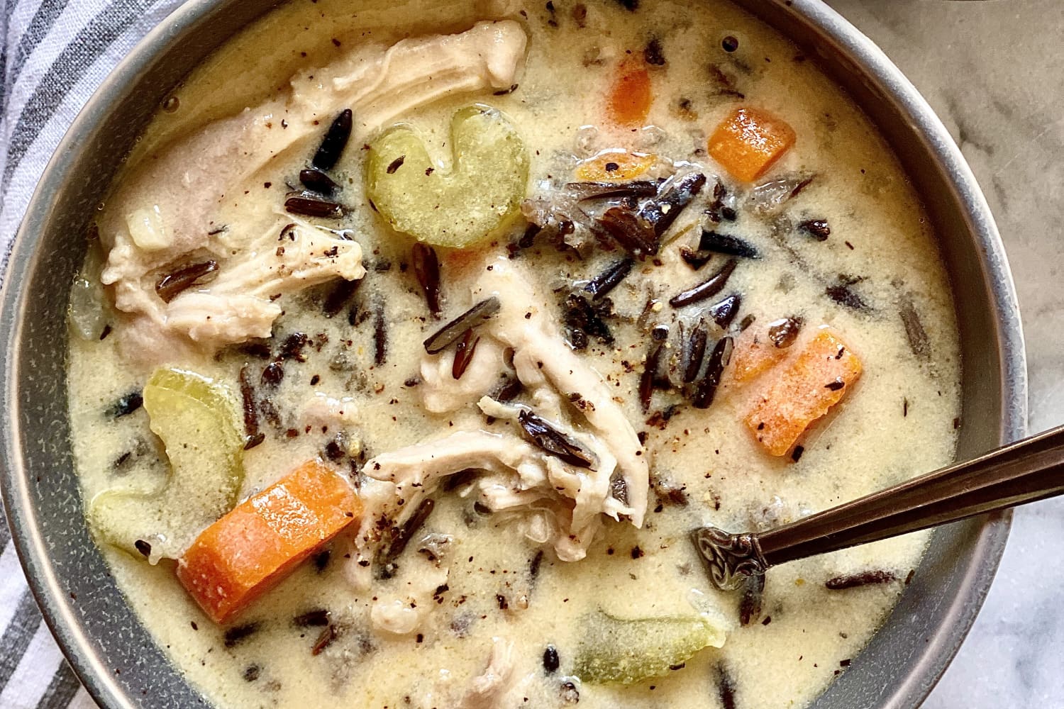 Chicken and Wild Rice Soup Recipe | The Kitchn