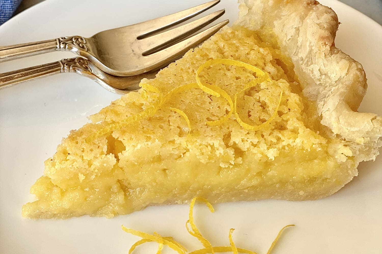 Lemon Chess Pie Recipe Easy With Fresh Lemons The Kitchn