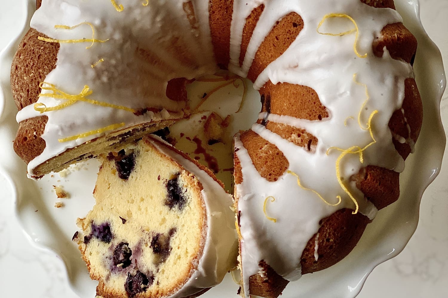 Lemon Blueberry Pound Cake Recipe (with Lemon Glaze) | The Kitchn