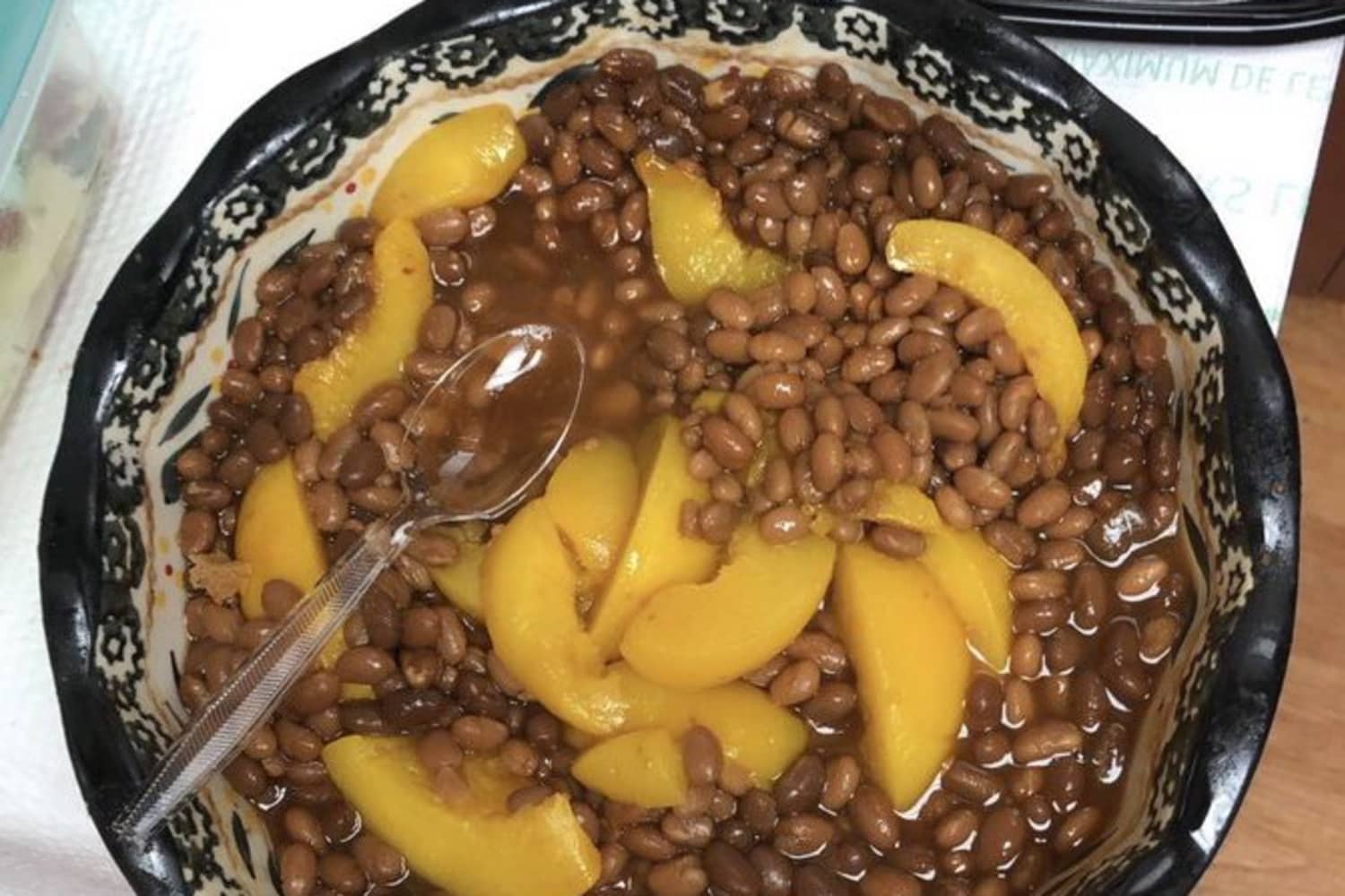 Bean and Peach 'Salad' Sparks Internet Outrage | The Kitchn