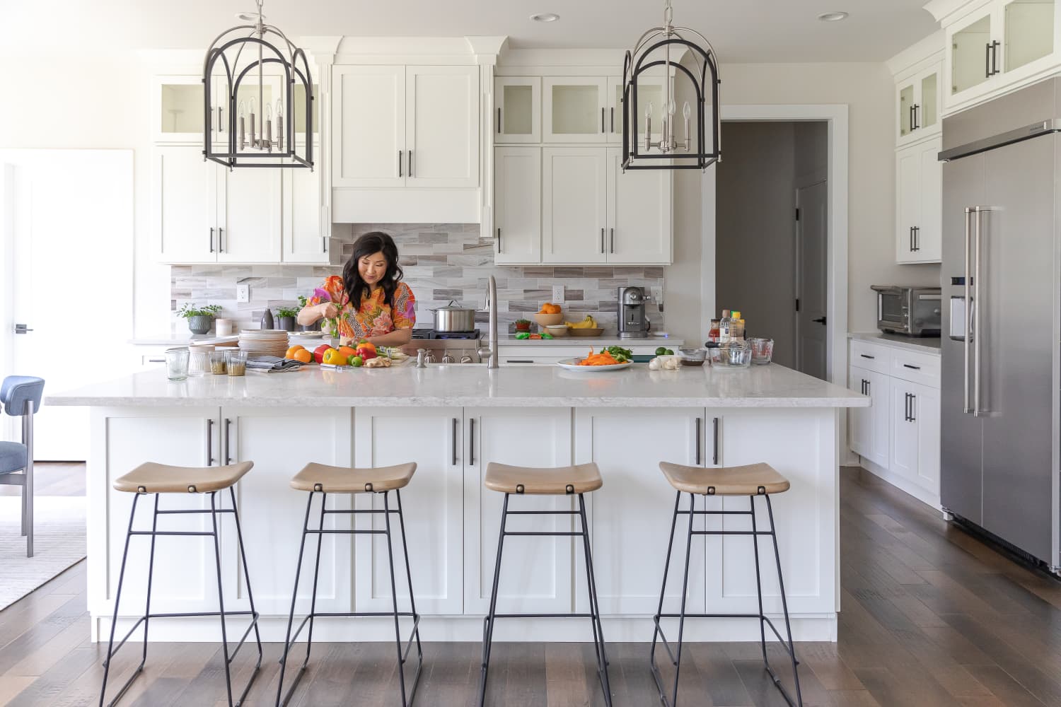 Pattern Shelf Risers: A Chic New Kitchen Storage Tool | The Kitchn