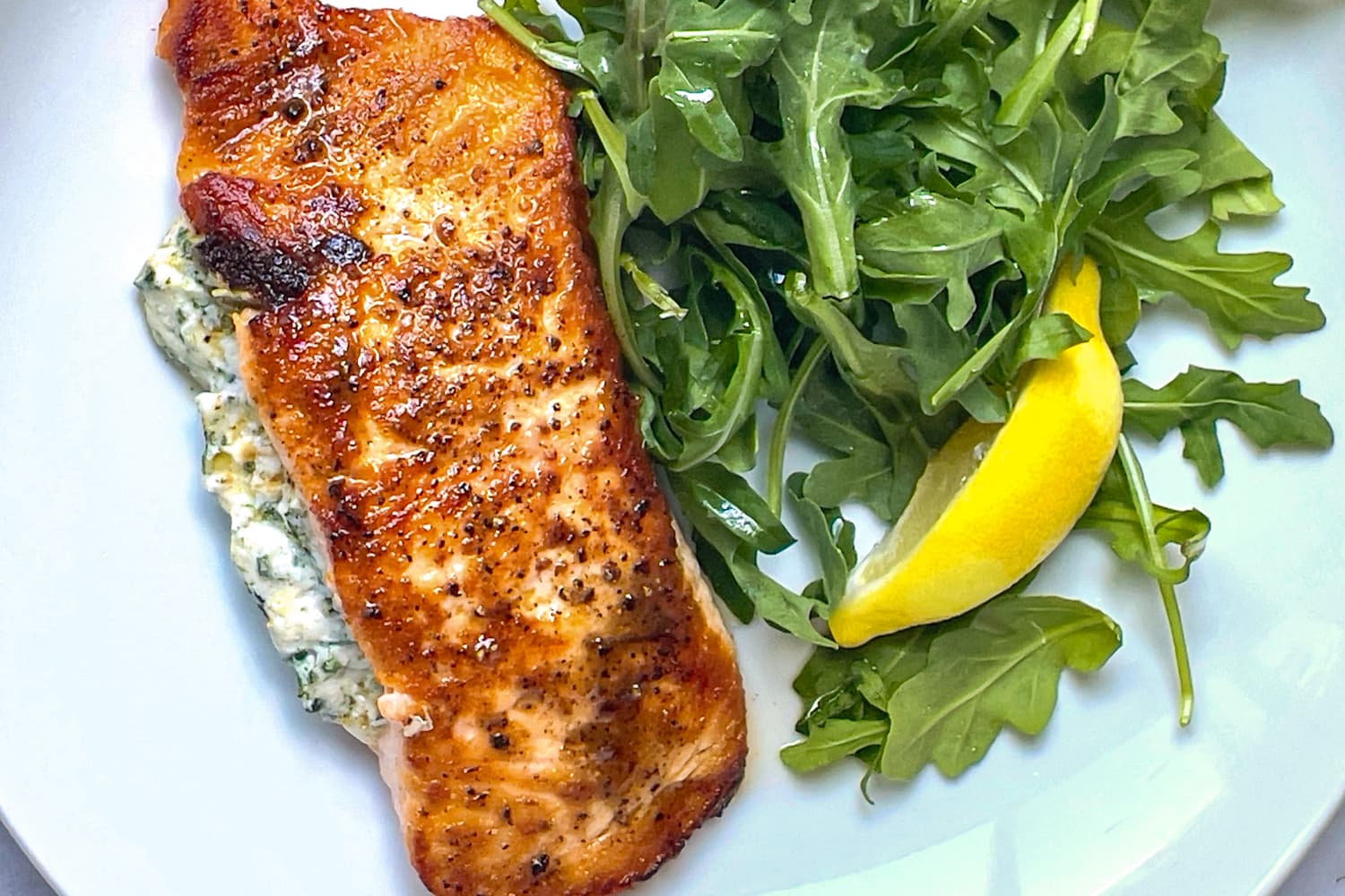 Stuffed Salmon Recipe (With Creamy Spinach Filling) | The Kitchn