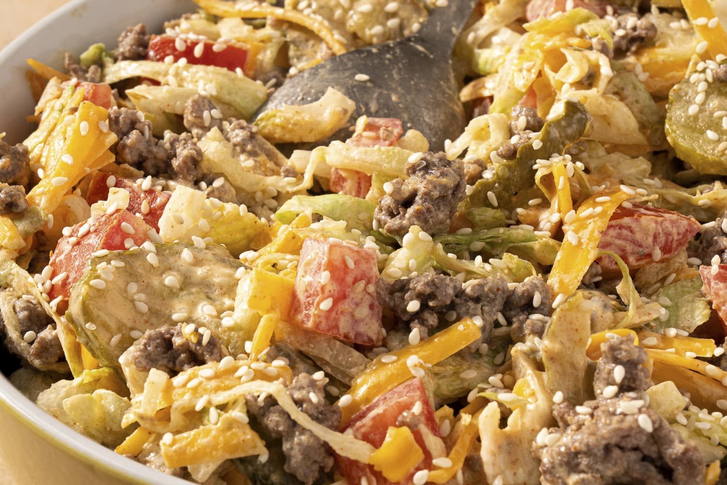 Big Mac Salad Recipe (With Big Mac Sauce Dressing) | The Kitchn