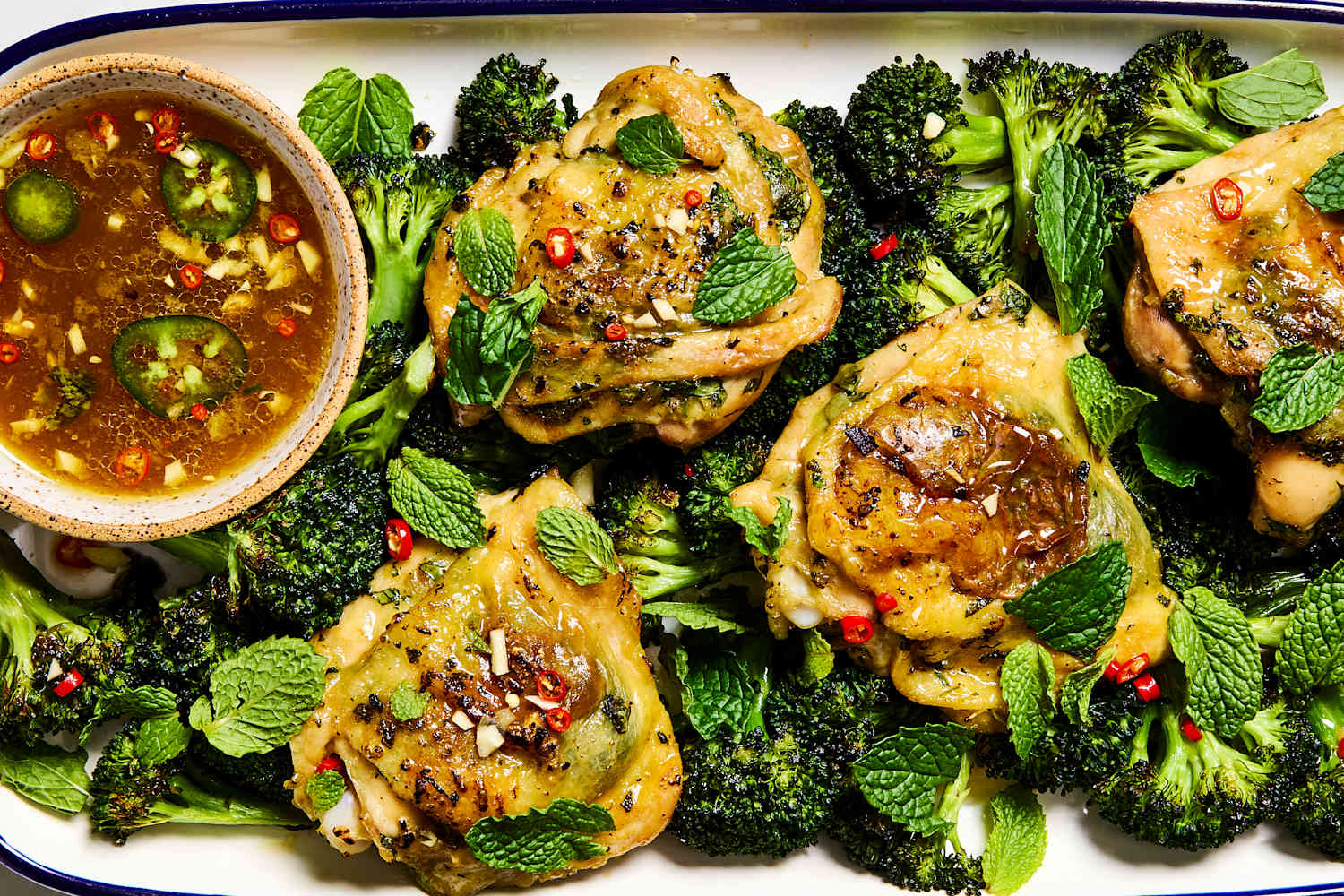 Andrea Nguyen’s Roast Chicken and Broccoli with Nước Chấm Vinaigrette ...