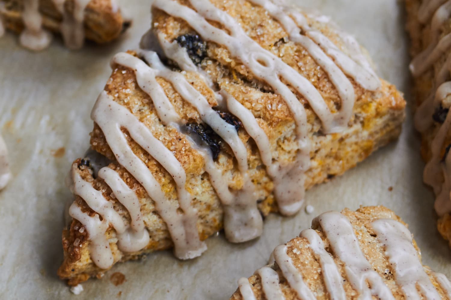 Carrot Cake Scones With Spiced Maple Cream Cheese Glaze Recipe | The Kitchn