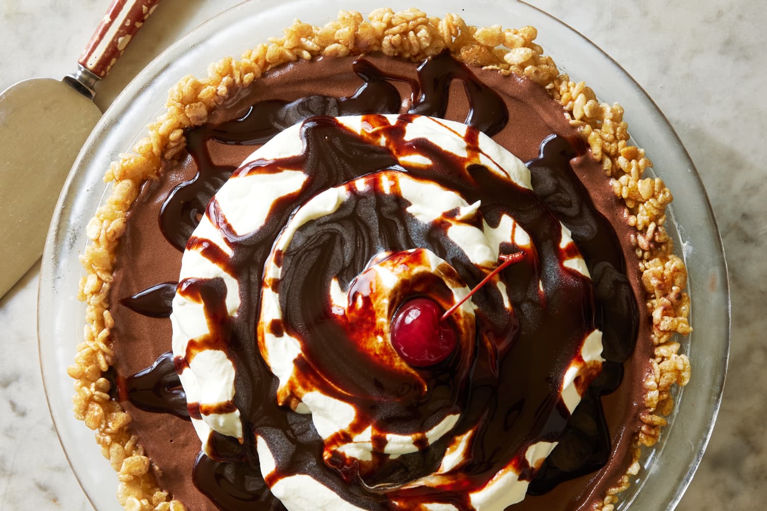 Neapolitan Ice Cream Pie with Rice Krispies Crust Recipe | The Kitchn