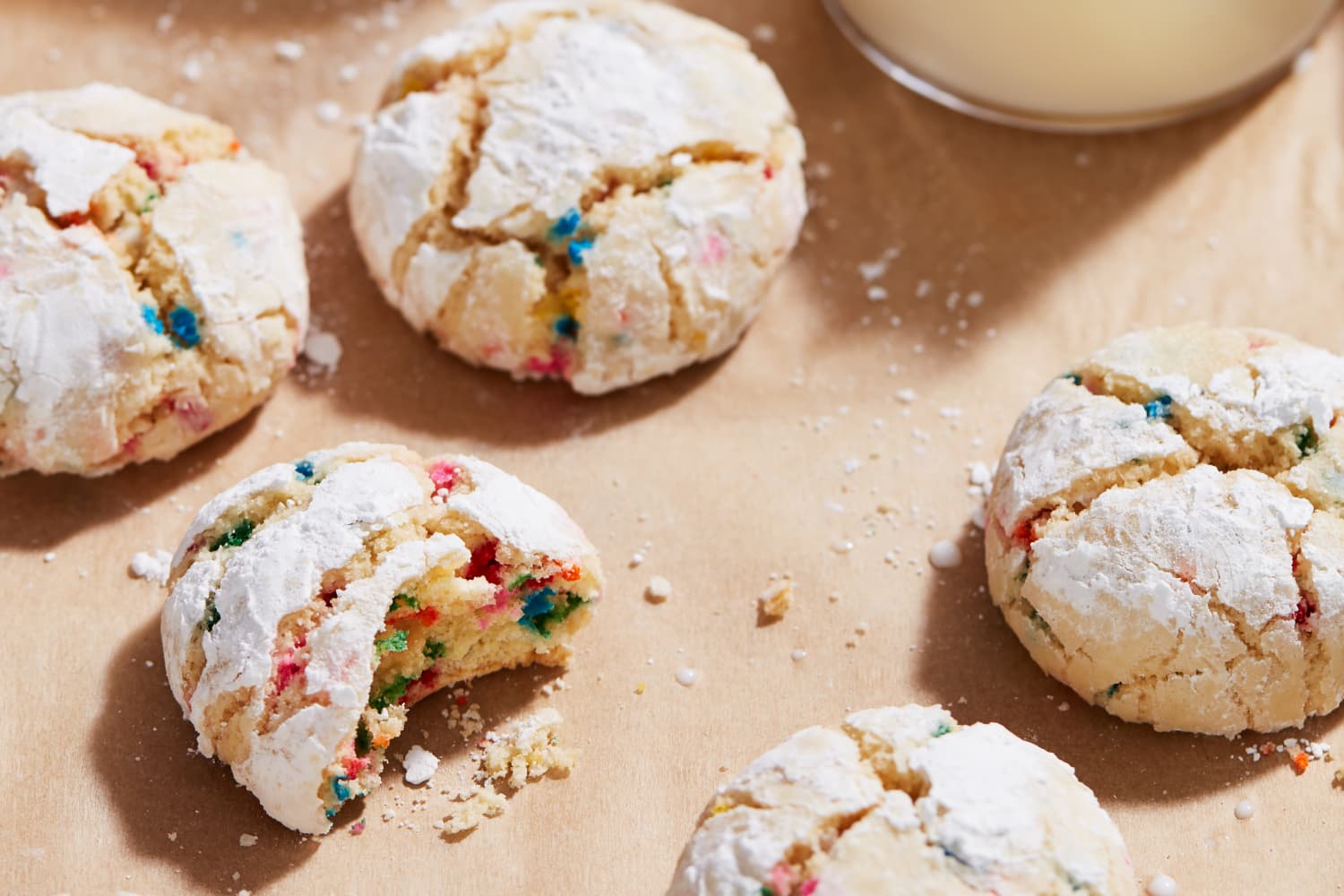 Birthday Cake Sprinkle Crinkles Recipe | The Kitchn