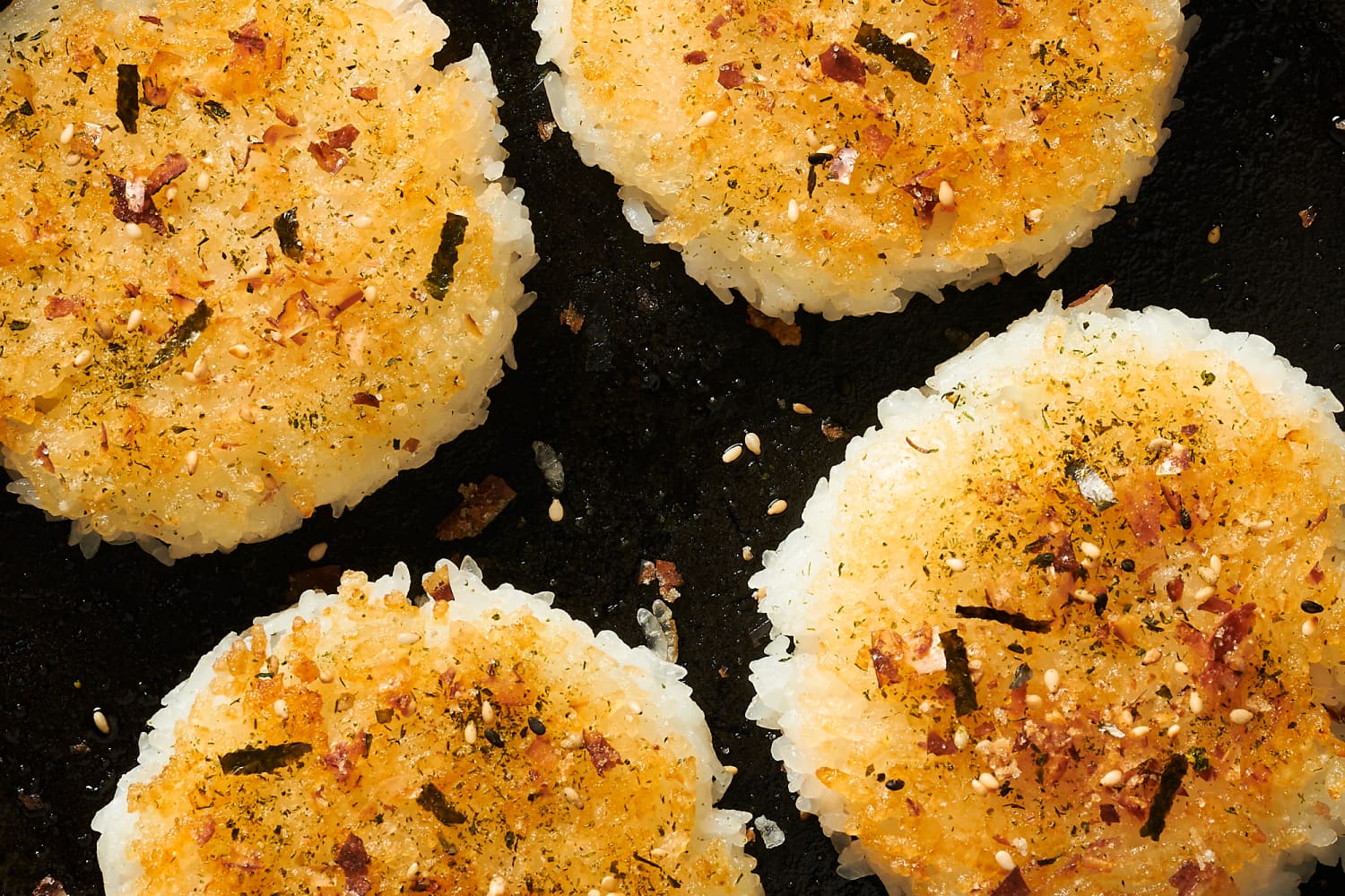 Grilled Rice Cakes with Furikake Recipe | The Kitchn